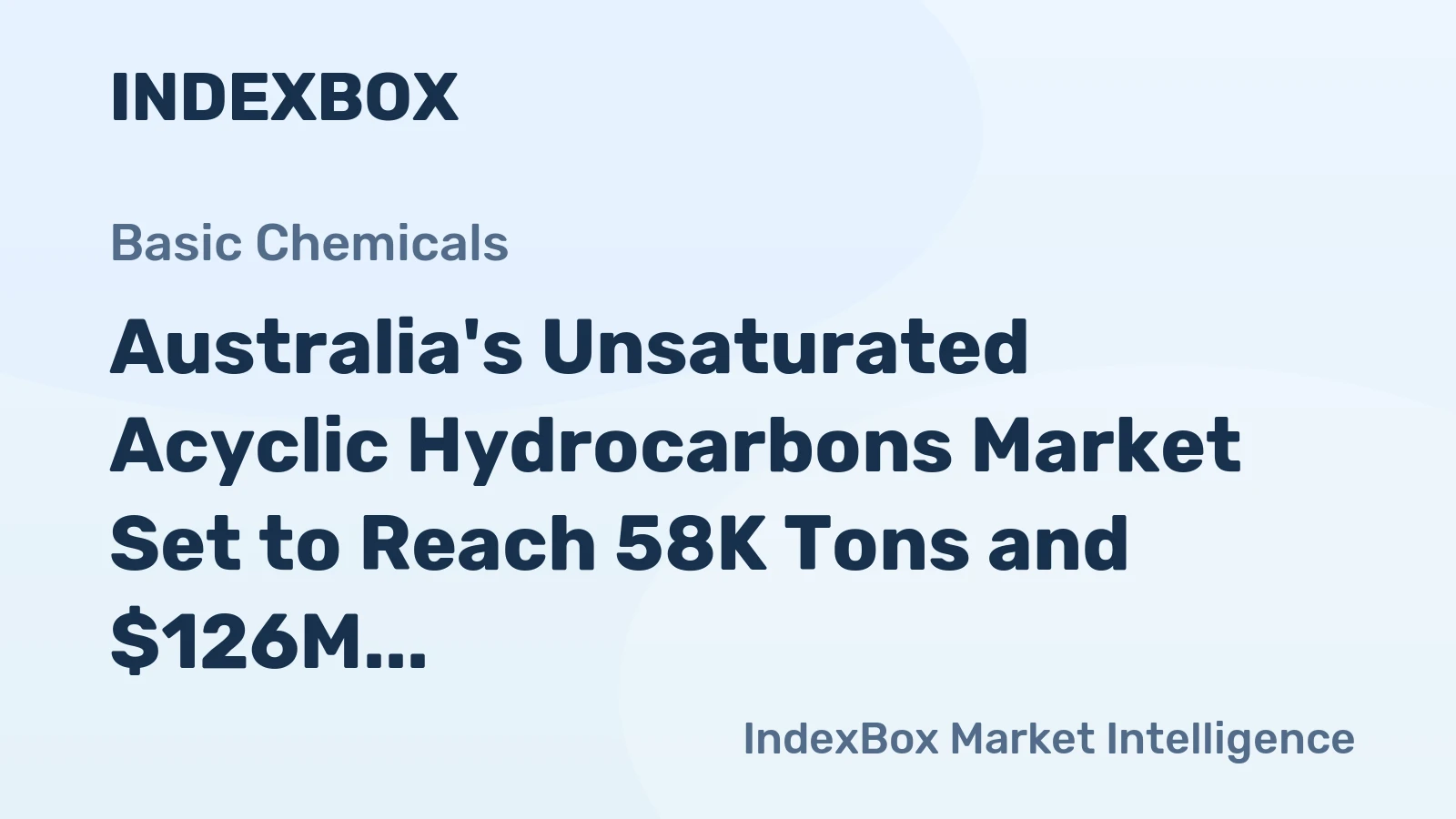 Australia's Unsaturated Acyclic Hydrocarbons Market Set to Reach 58K Tons and $126M