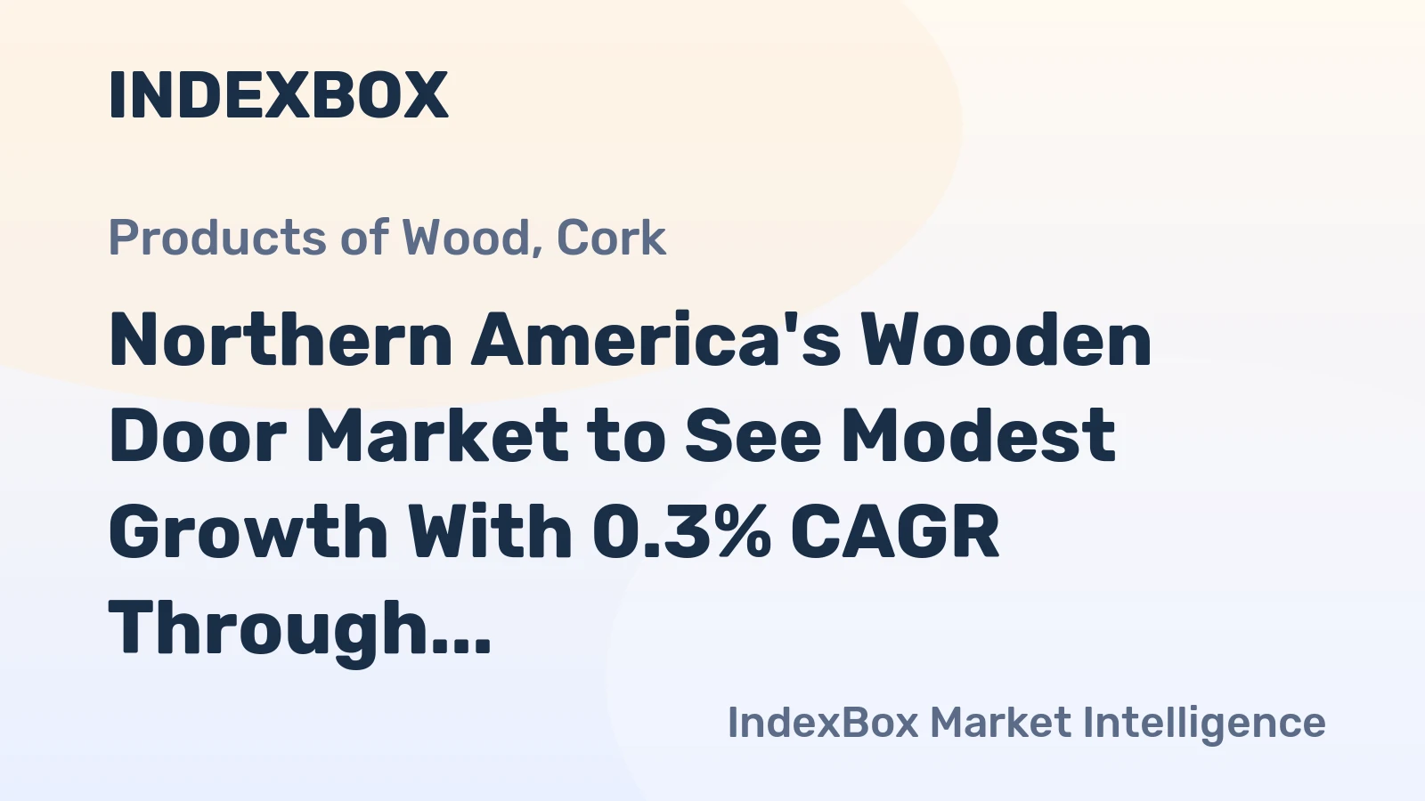Northern America's Wooden Door Market to See Modest Growth With 0.3% CAGR Through 2035