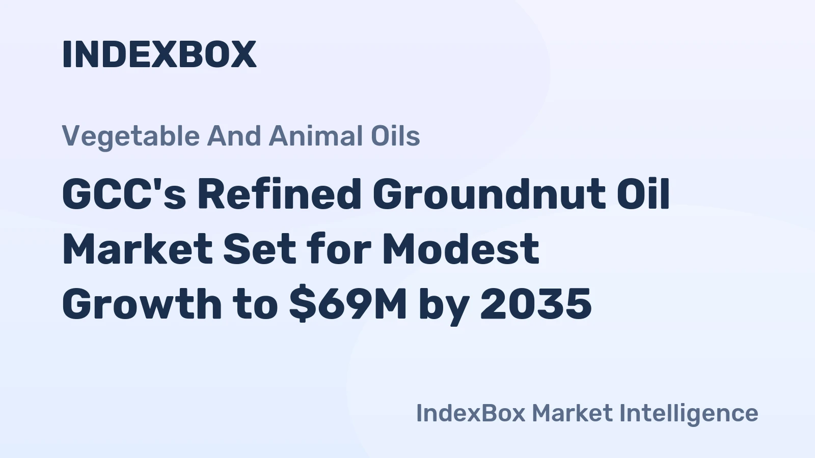 GCC's Refined Groundnut Oil Market Set for Modest Growth to $69M by 2035