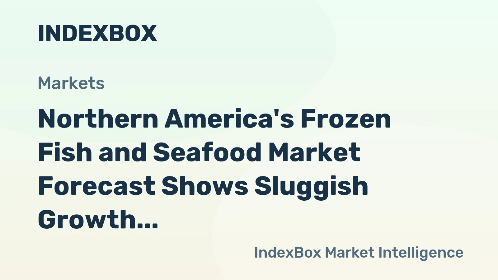 Northern America's Frozen Fish and Seafood Market Forecast Shows Sluggish Growth With a 0.2% Volume CAGR Through 2035