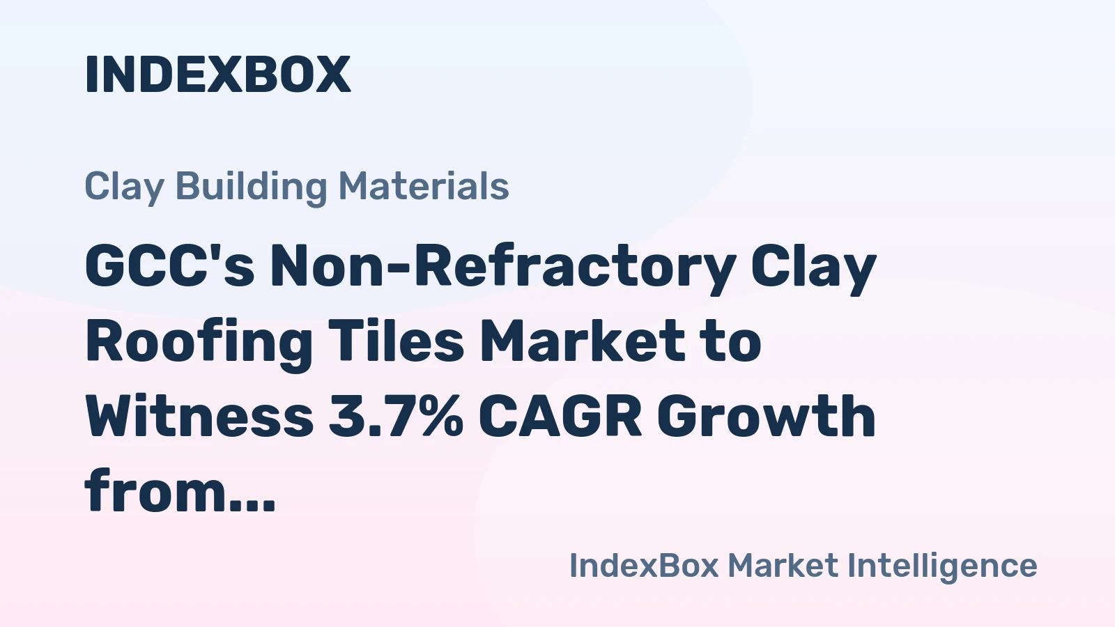 GCC's Non-Refractory Clay Roofing Tiles Market to Witness 3.7% CAGR Growth from 2024 to 2035, Reaching $243M
