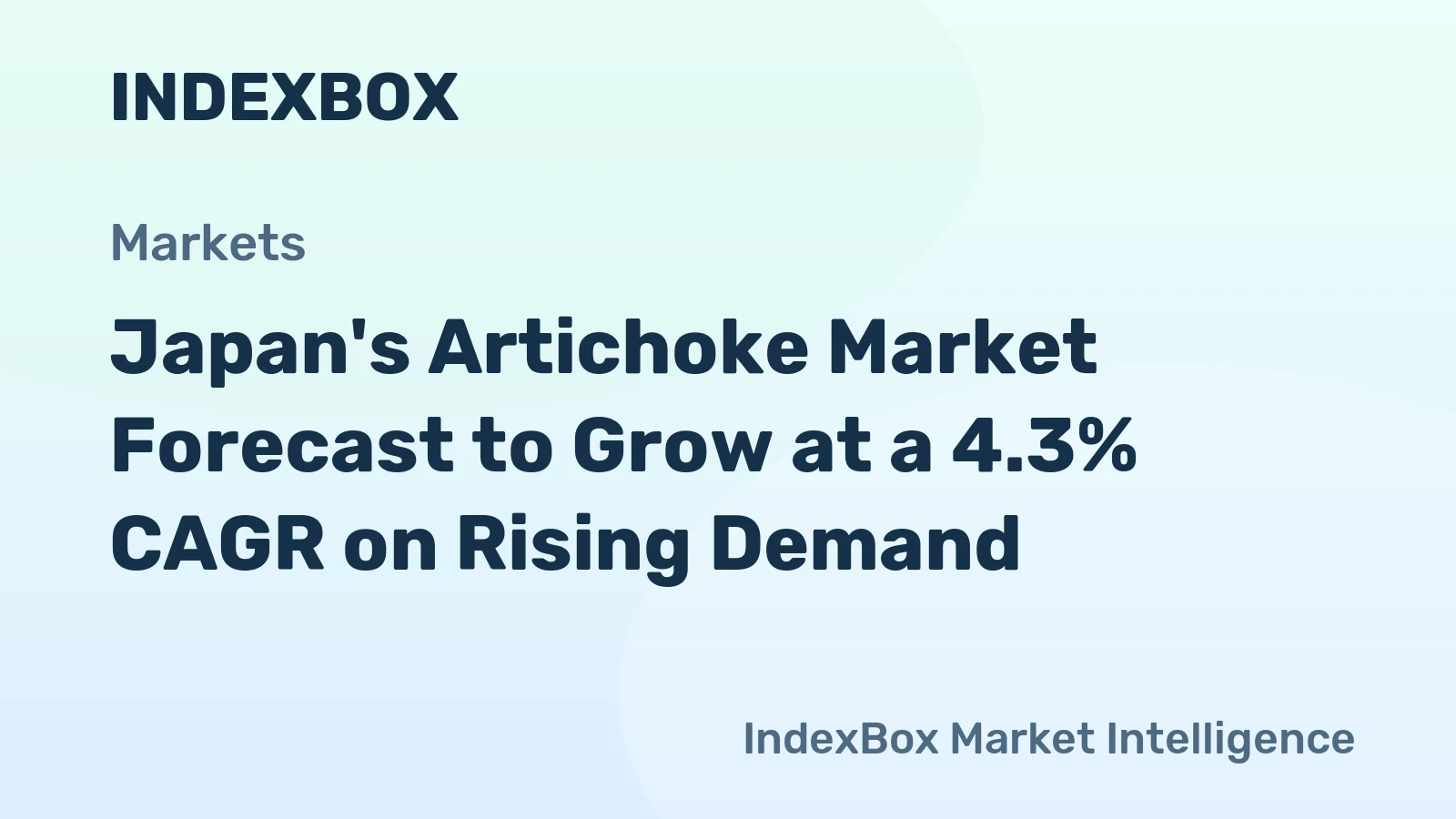 Japan's Artichoke Market Forecast to Grow at a 4.3% CAGR on Rising Demand
