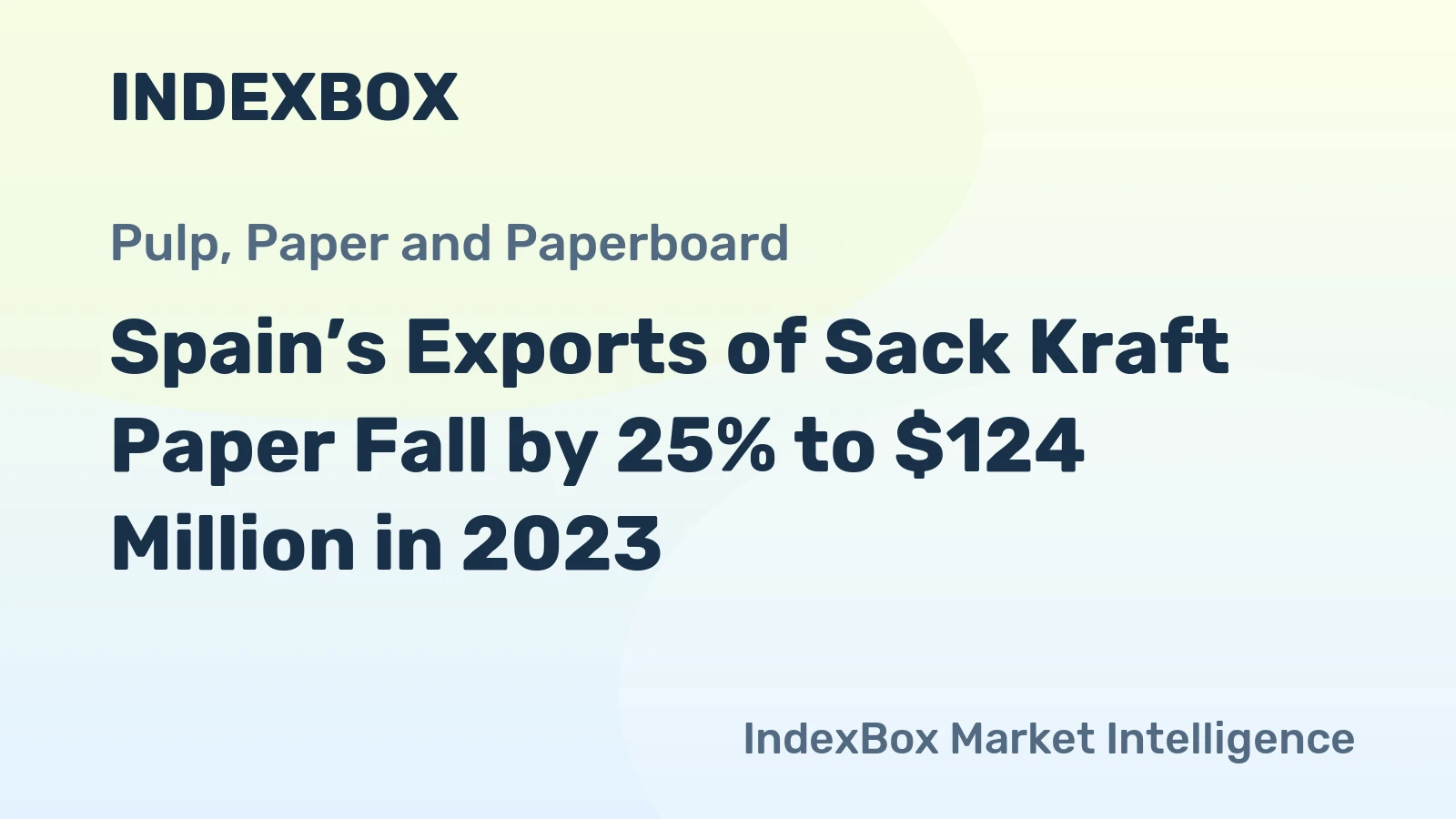Spain’s Exports of Sack Kraft Paper Fall by 25% to $124 Million in 2023