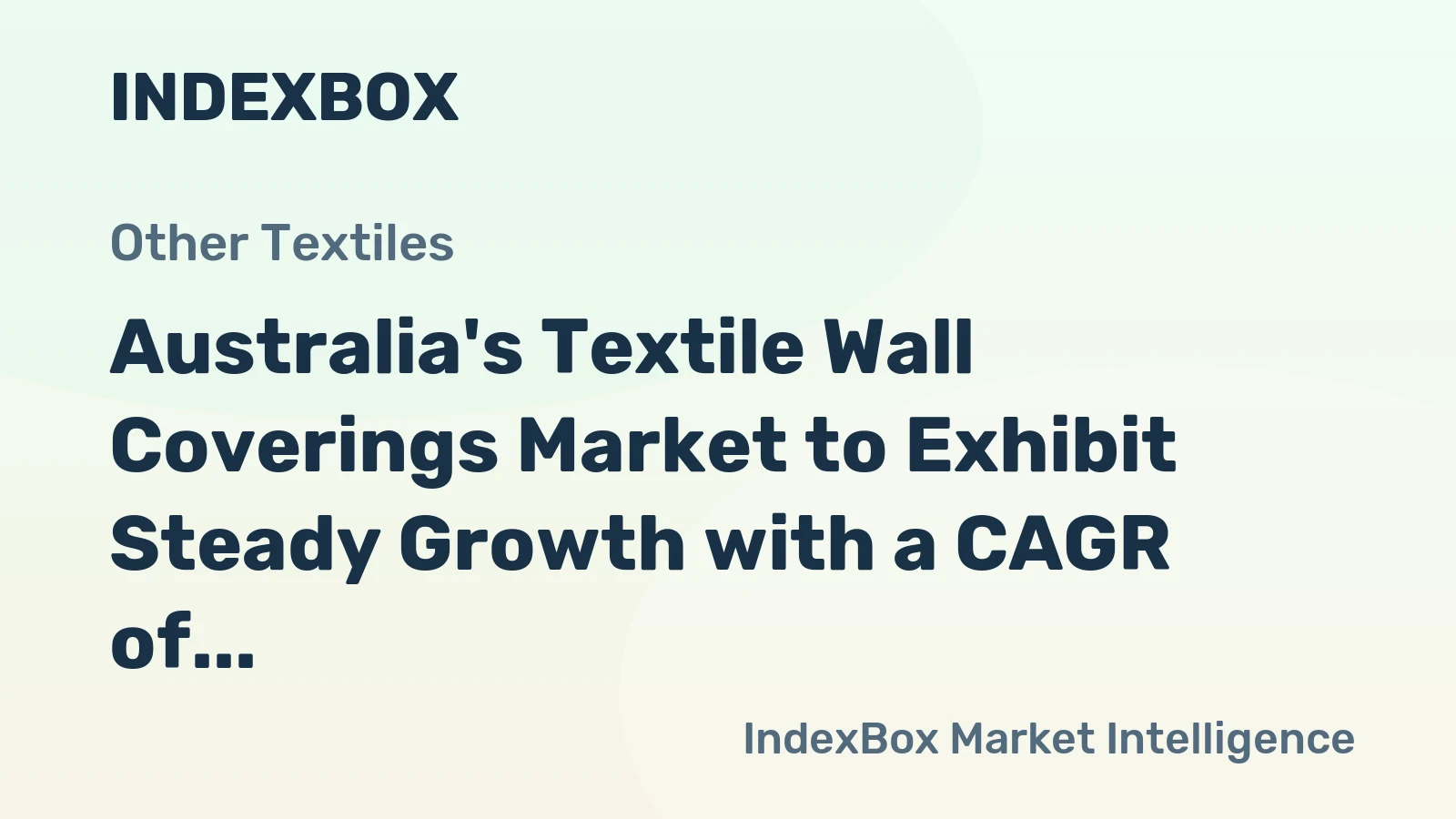 Australia's Textile Wall Coverings Market to Exhibit Steady Growth with a CAGR of +2.2% from 2024 to 2035