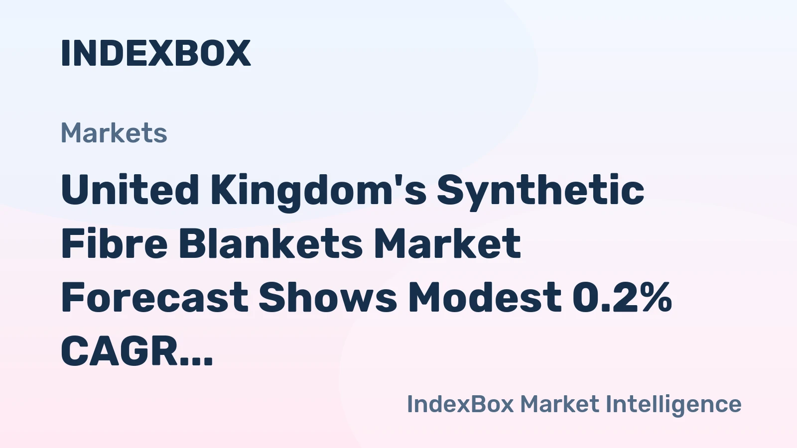 United Kingdom's Synthetic Fibre Blankets Market Forecast Shows Modest 0.2% CAGR Growth Through 2035
