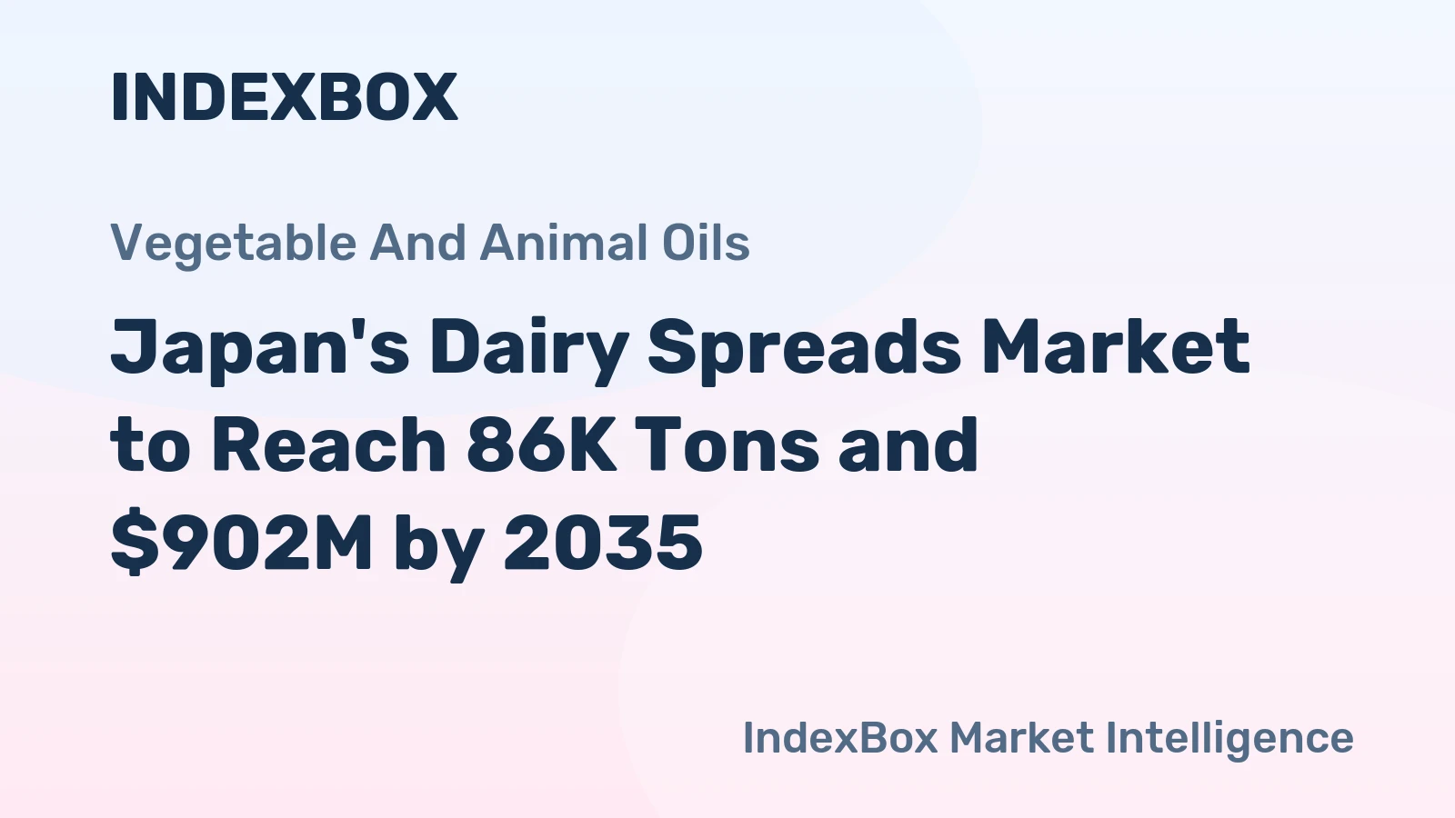 Japan's Dairy Spreads Market to Reach 86K Tons and $902M by 2035