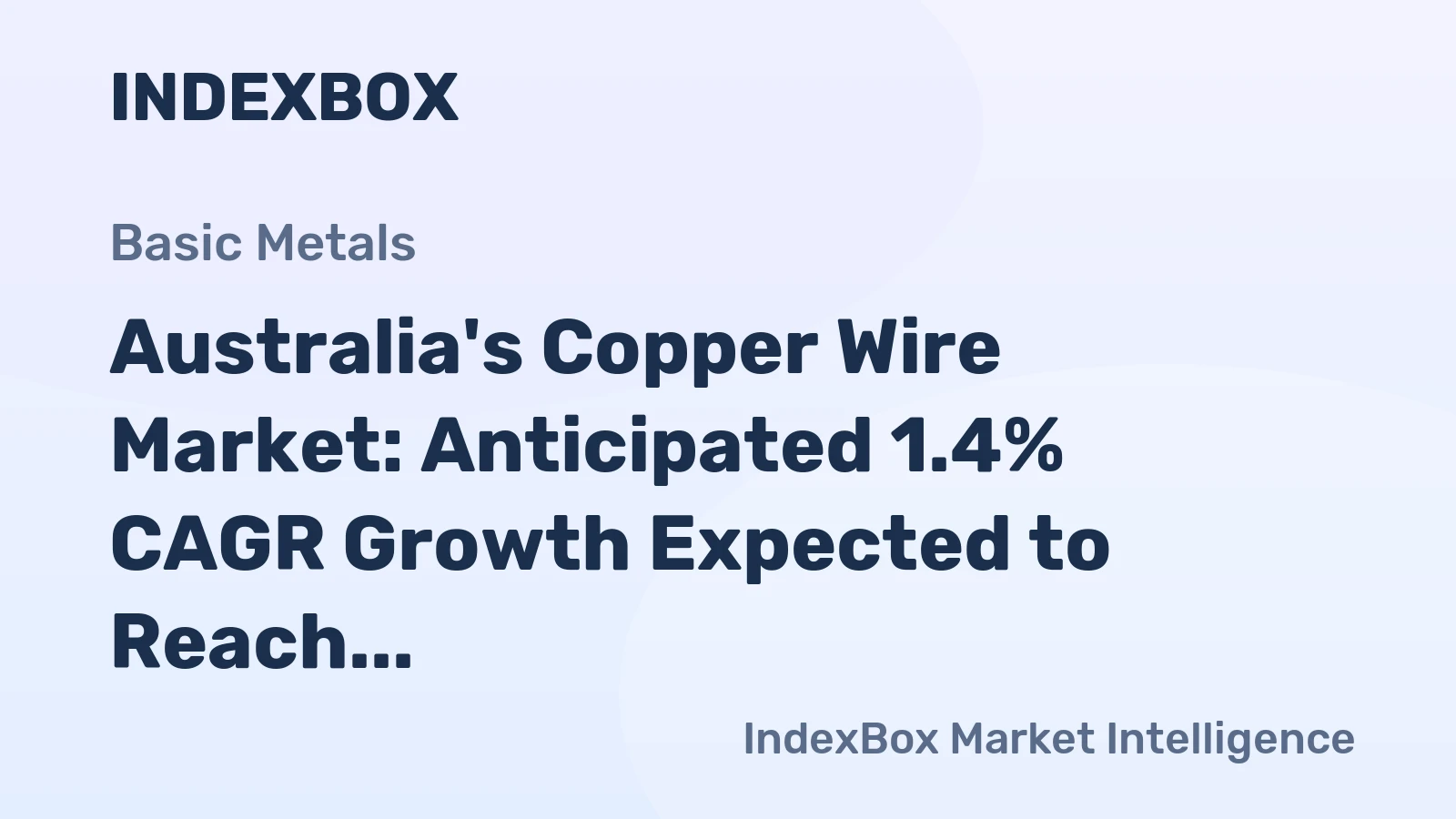Australia's Copper Wire Market: Anticipated 1.4% CAGR Growth Expected to Reach 224K Tons by 2035