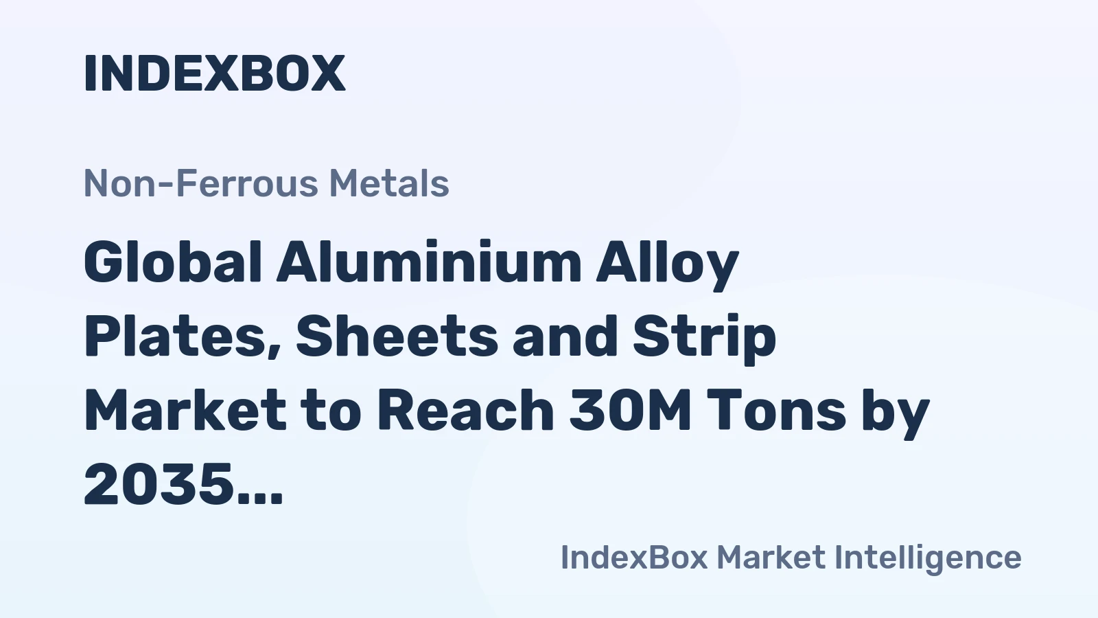 Global Aluminium Alloy Plates, Sheets and Strip Market to Reach 30M Tons by 2035, Valued at $125.8B