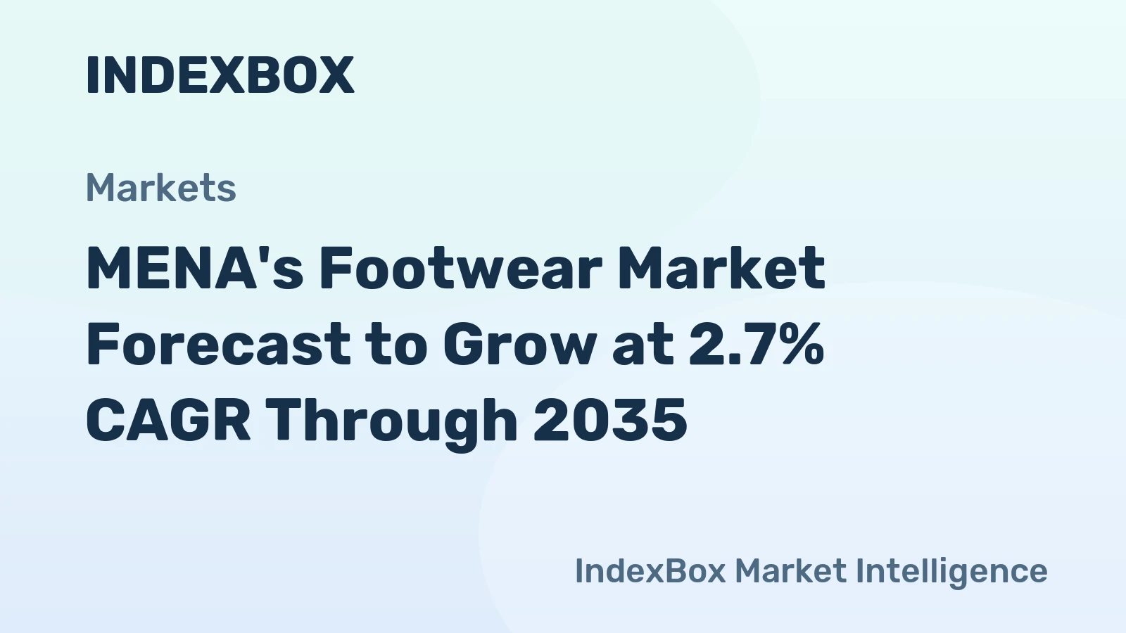 MENA's Footwear Market Forecast to Grow at 2.7% CAGR Through 2035