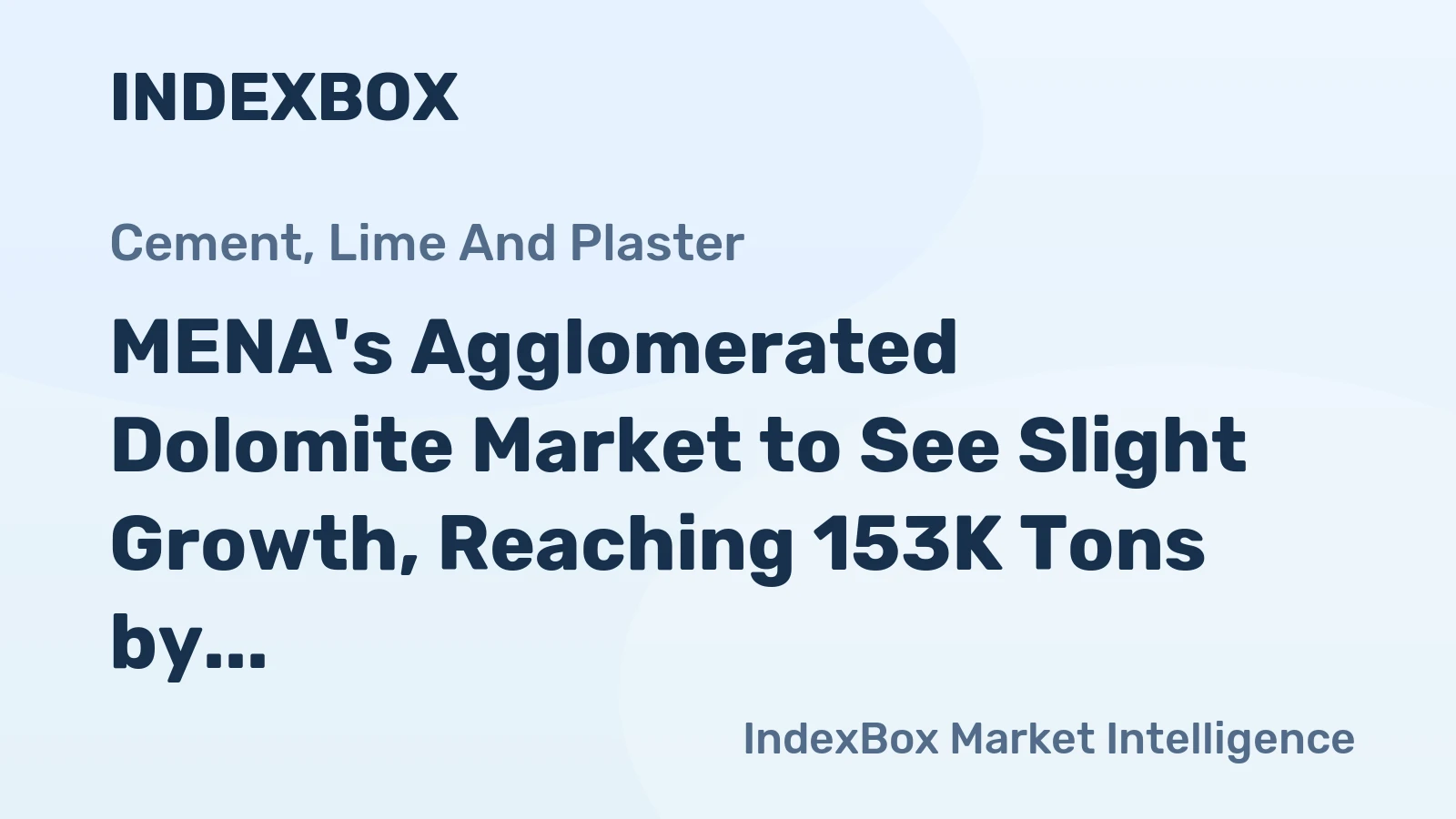 MENA's Agglomerated Dolomite Market to See Slight Growth, Reaching 153K Tons by 2035