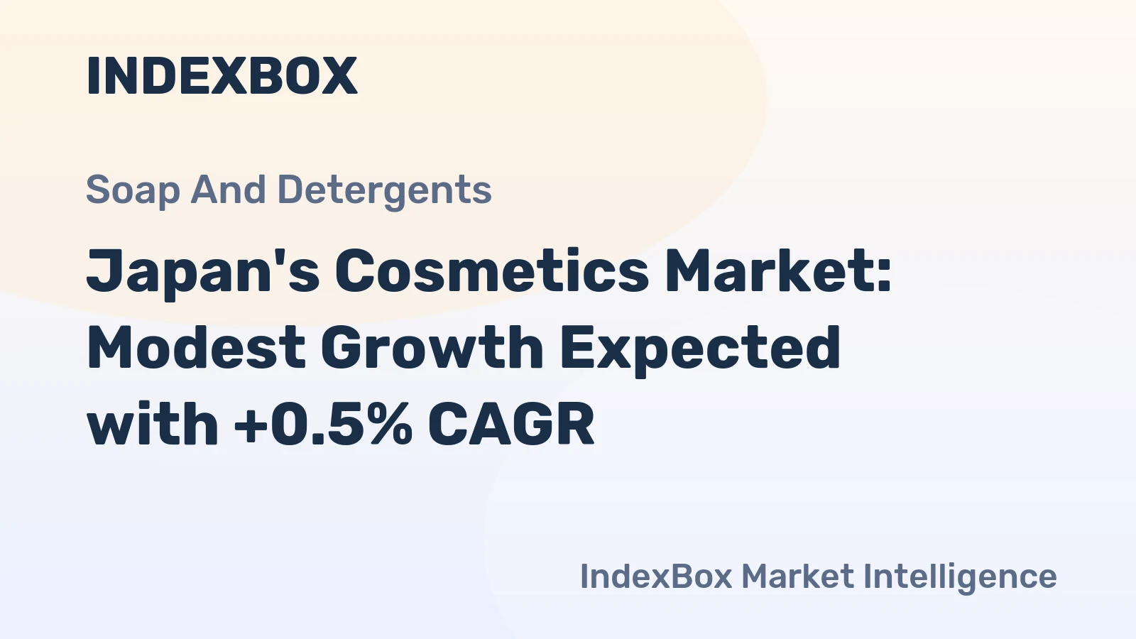 Japan's Cosmetics Market: Modest Growth Expected with +0.5% CAGR