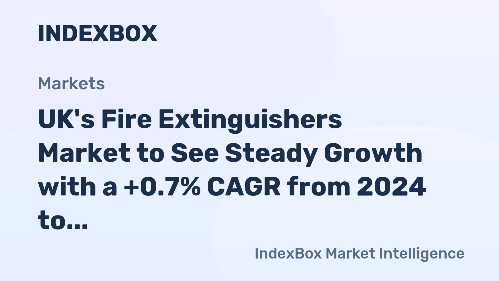 UK's Fire Extinguishers Market to See Steady Growth with a +0.7% CAGR from 2024 to 2035