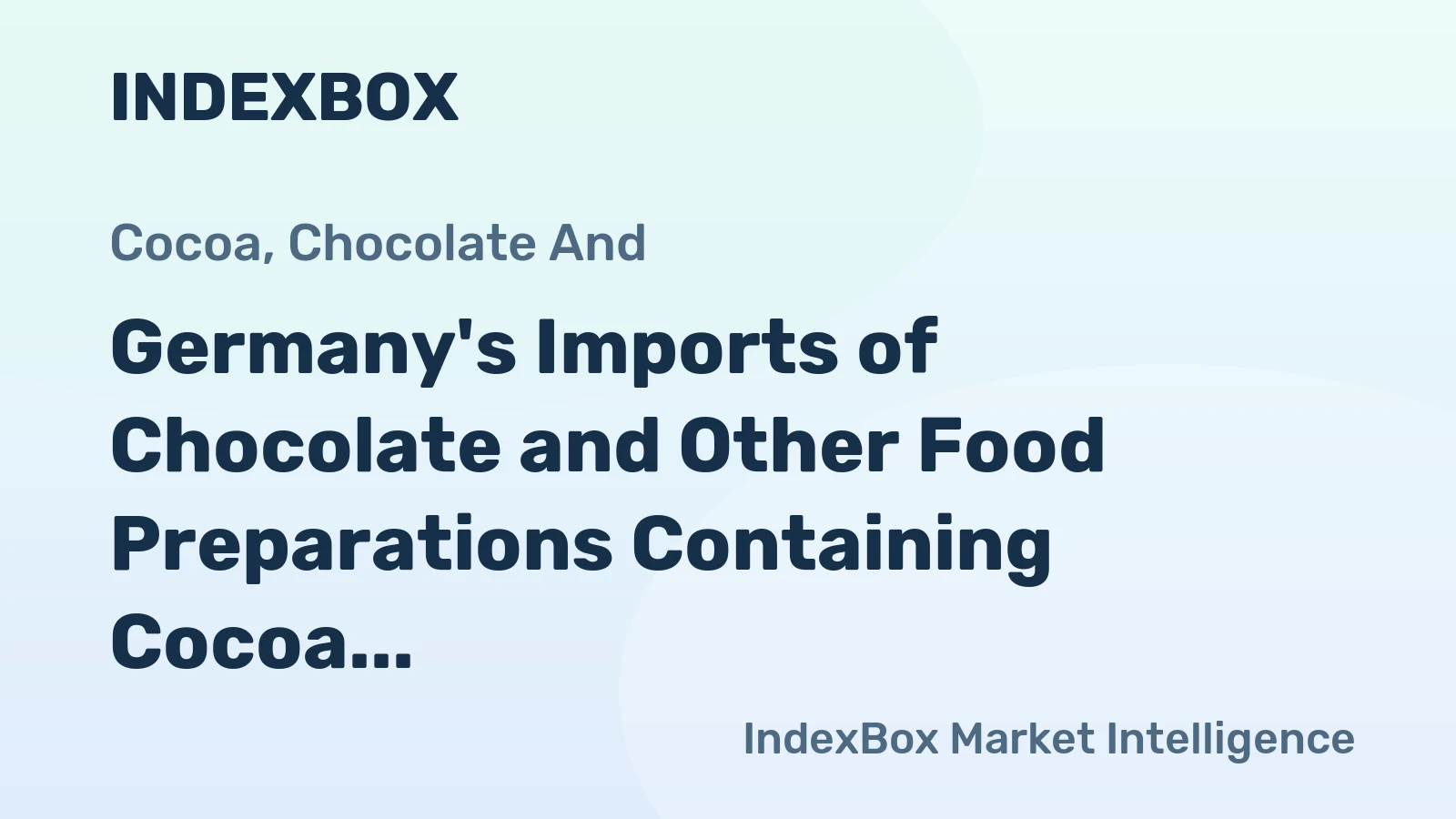 Germany's Imports of Chocolate and Other Food Preparations Containing Cocoa Skyrocket 25%, Reaching $680M in 2023