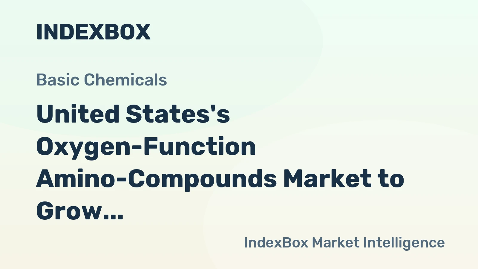 United States's Oxygen-Function Amino-Compounds Market to Grow Slowly, Reaching 895K Tons and $3.5B by 2035
