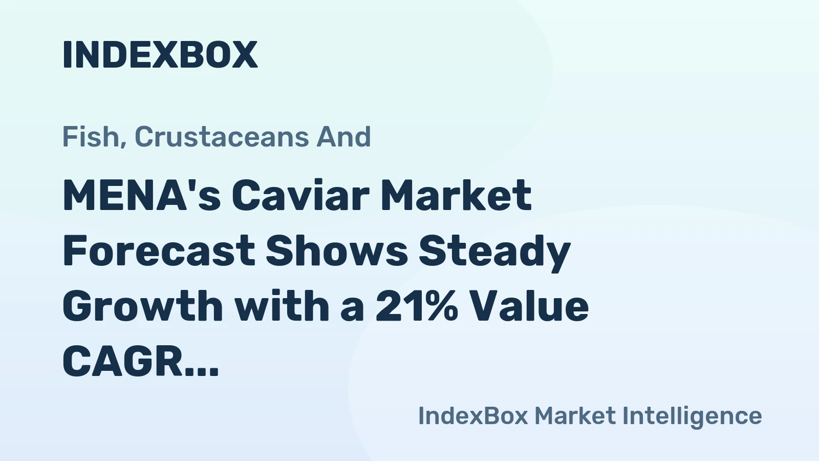 MENA's Caviar Market Forecast Shows Steady Growth with a 21% Value CAGR Through 2035