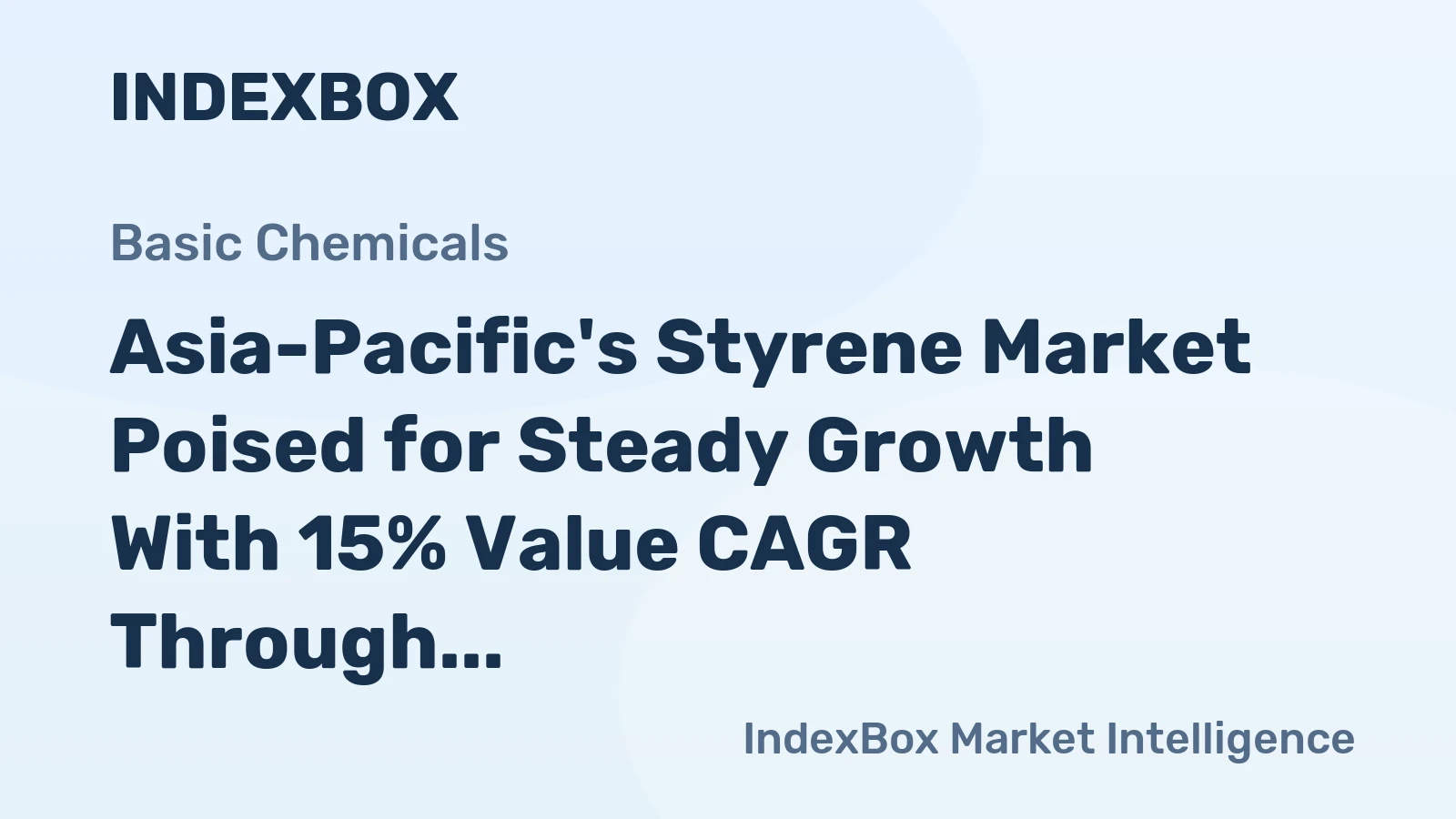 Asia-Pacific's Styrene Market Poised for Steady Growth With 15% Value CAGR Through 2035