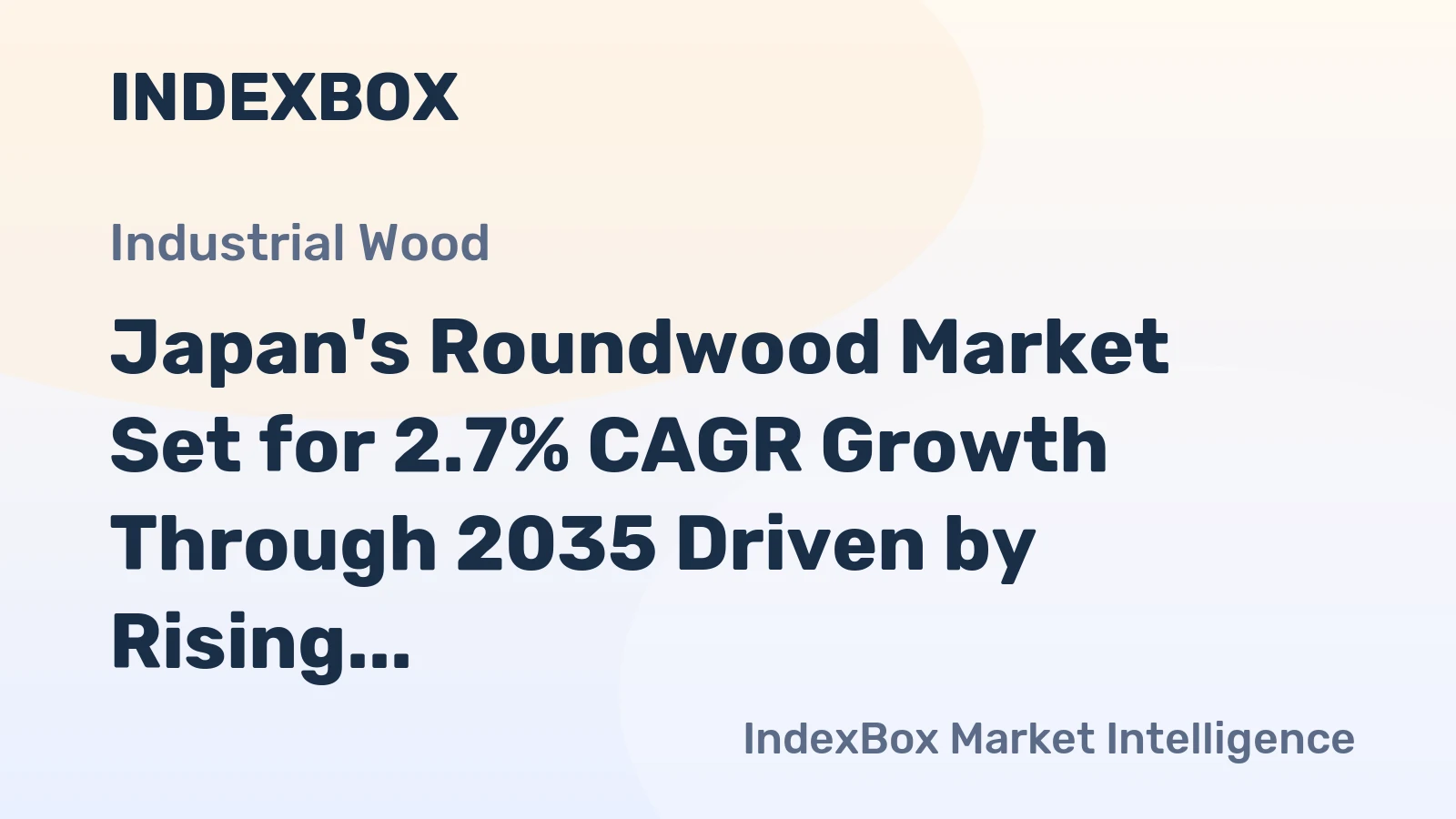 Japan's Roundwood Market Set for 2.7% CAGR Growth Through 2035 Driven by Rising Domestic Demand
