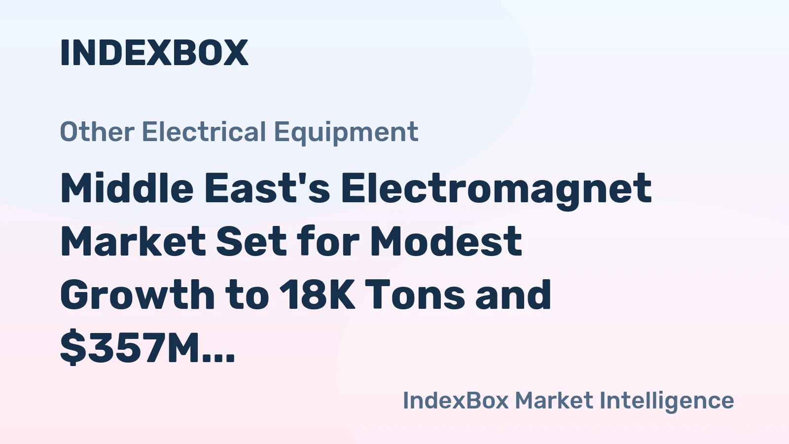 Middle East's Electromagnet Market Set for Modest Growth to 18K Tons and $357M