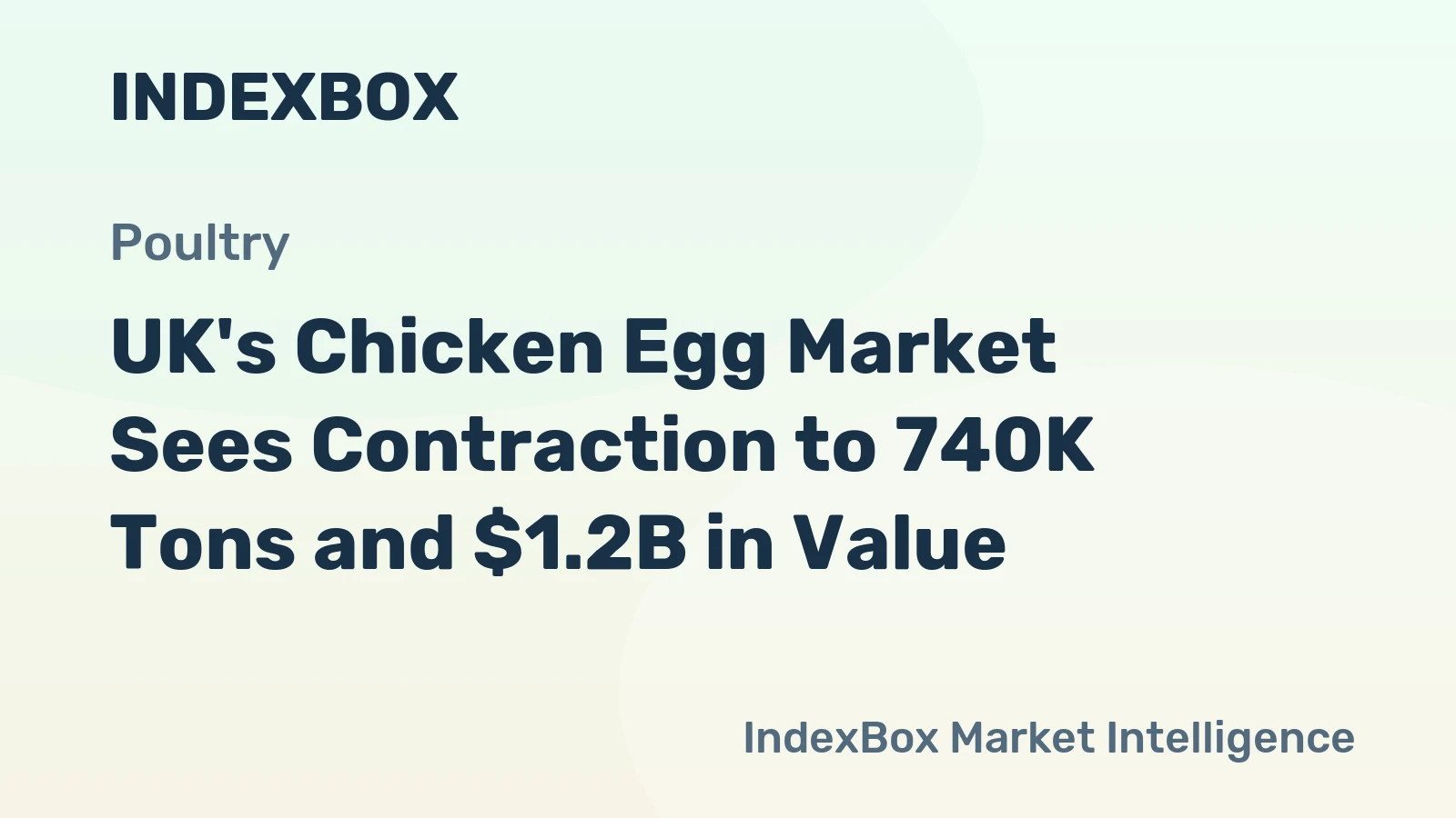 UK's Chicken Egg Market Sees Contraction to 740K Tons and $1.2B in Value