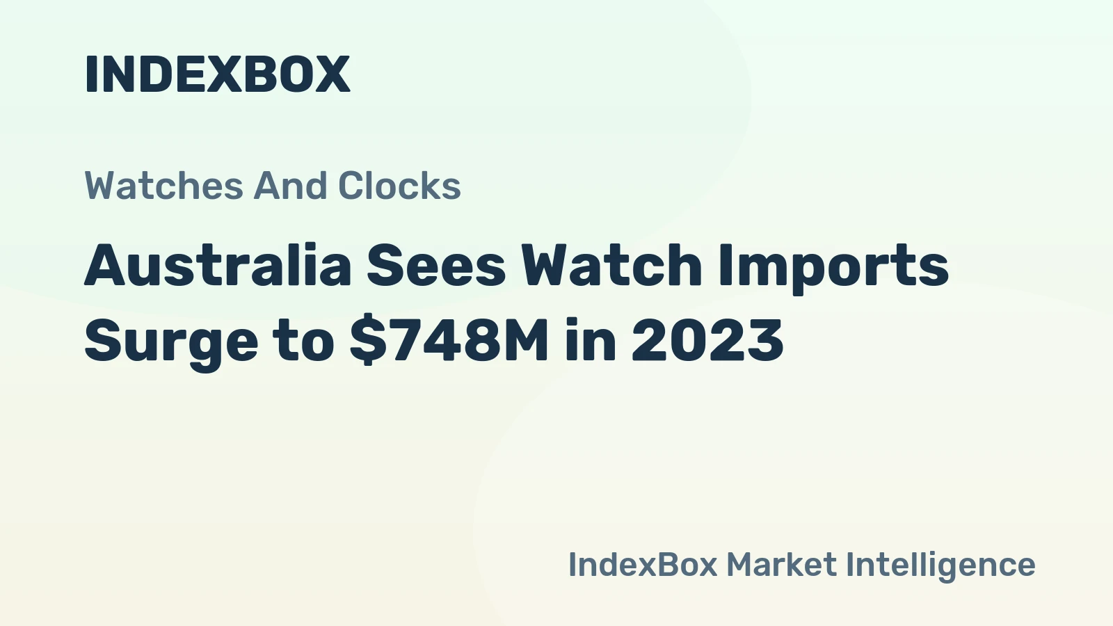 Australia Sees Watch Imports Surge to $748M in 2023