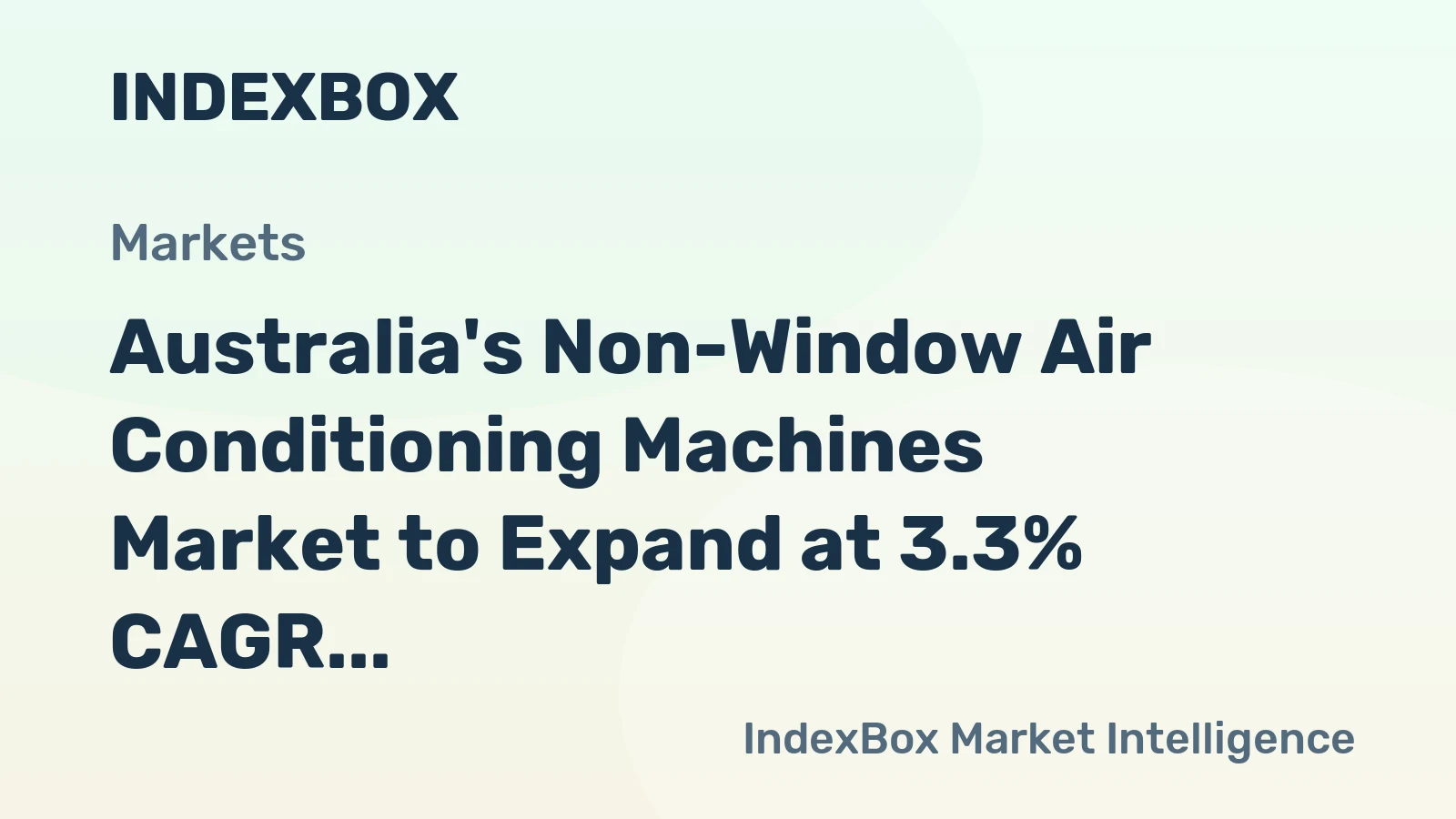 Australia's Non-Window Air Conditioning Machines Market to Expand at 3.3% CAGR, Reaching 308K Units by 2035