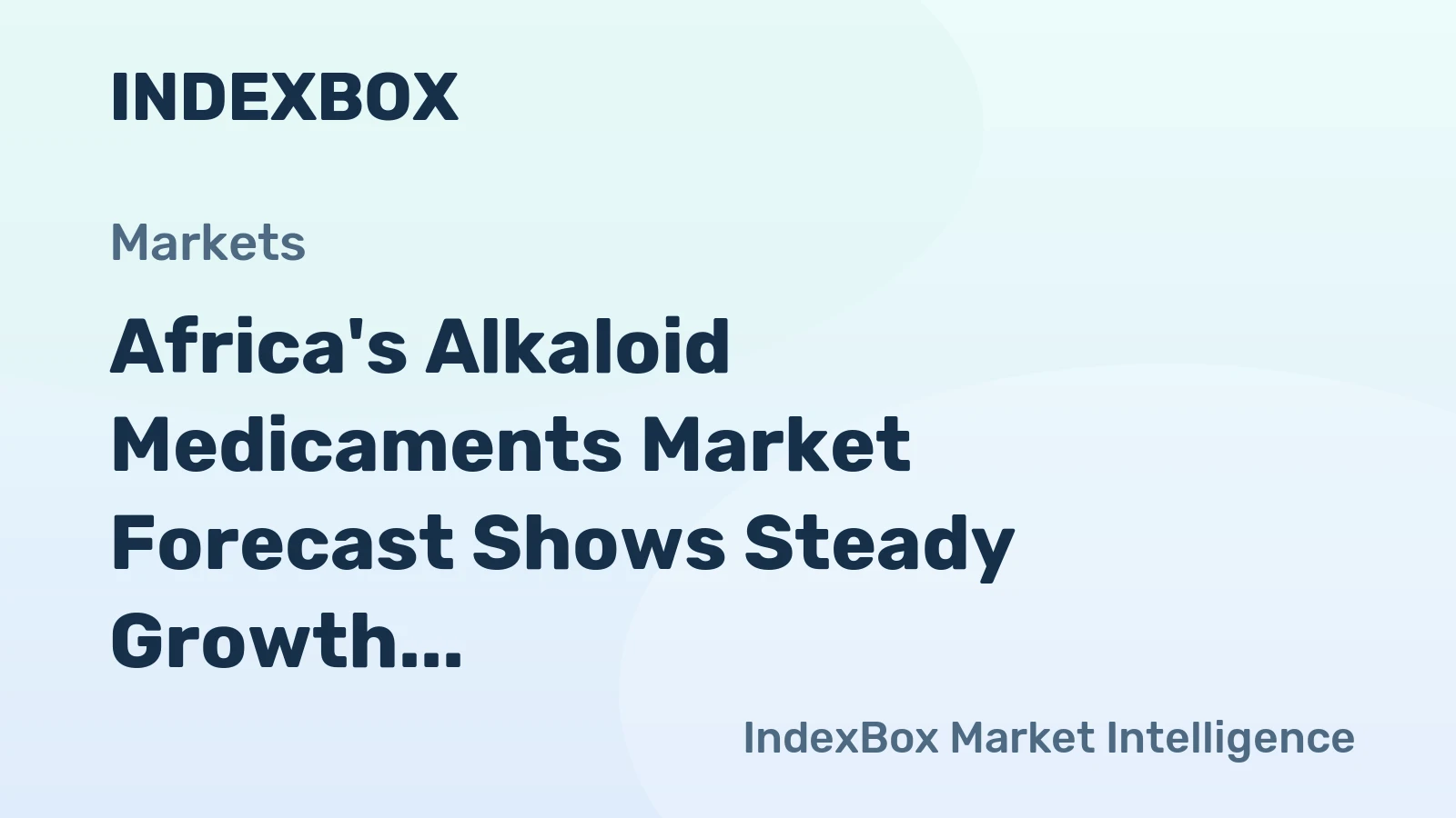 Africa's Alkaloid Medicaments Market Forecast Shows Steady Growth with 3.2% CAGR Through 2035