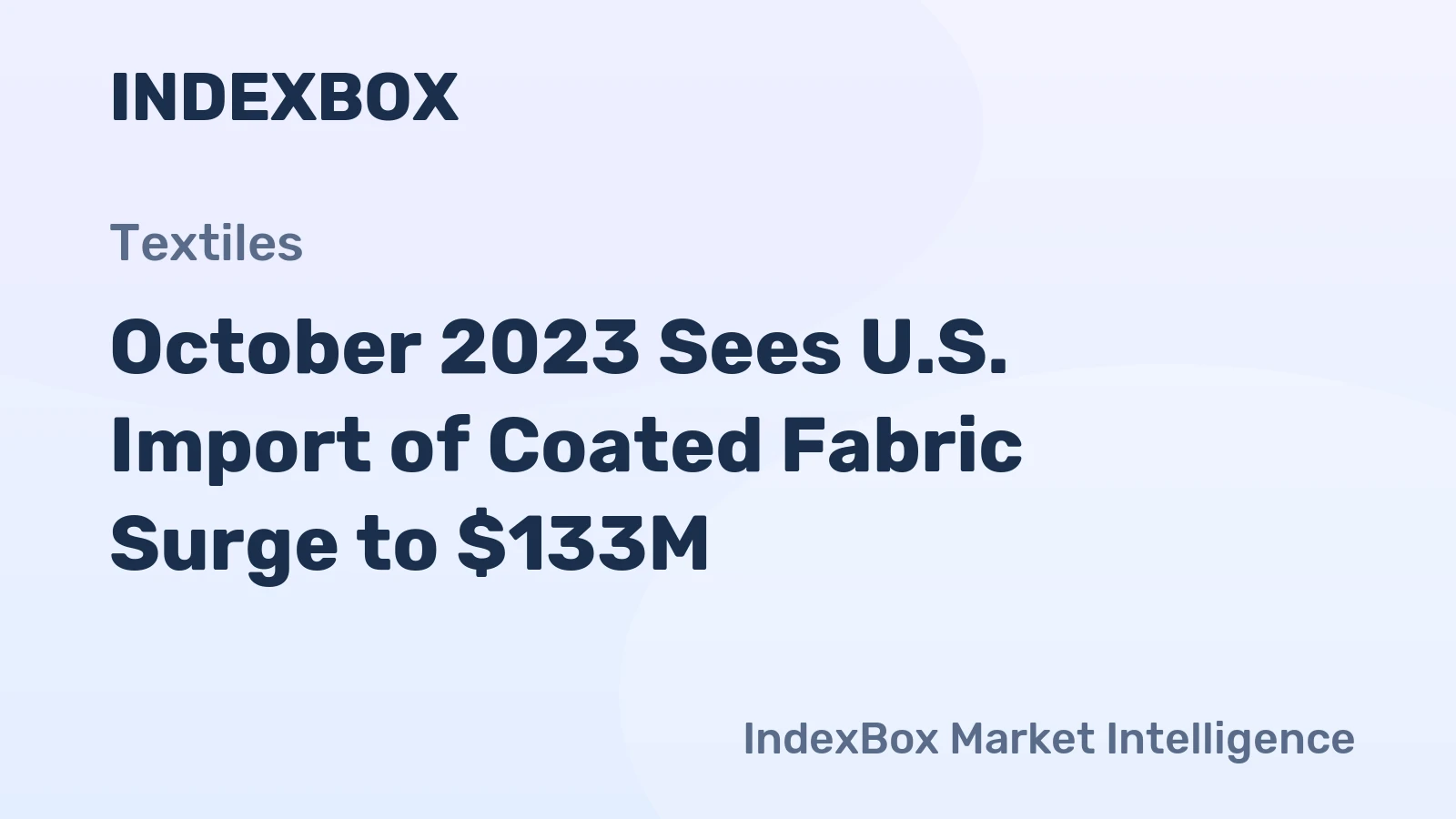 October 2023 Sees U.S. Import of Coated Fabric Surge to $133M