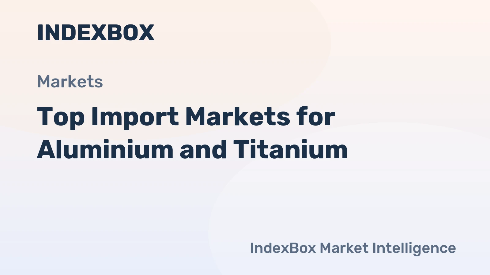 Top Import Markets for Aluminium and Titanium