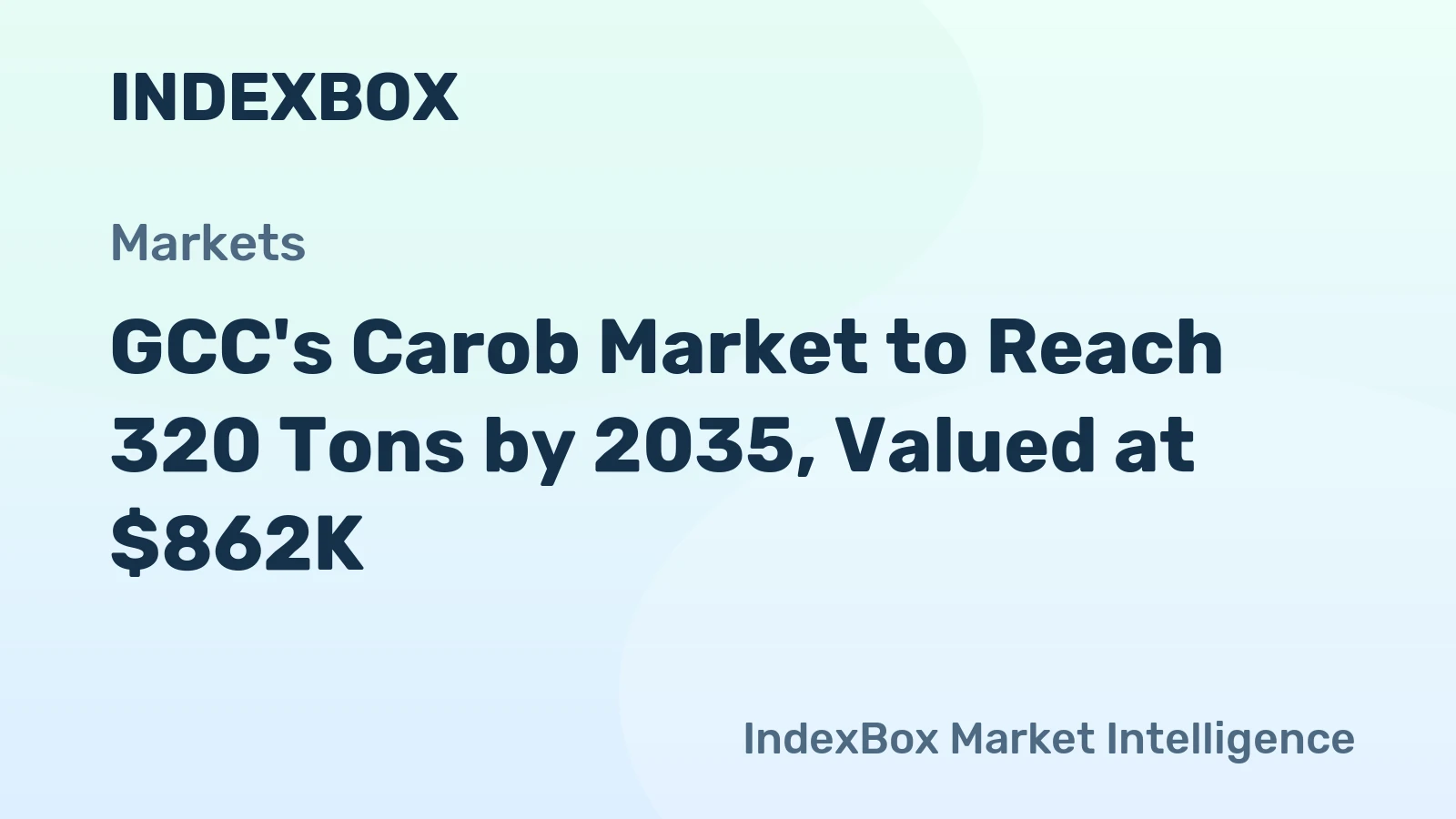 GCC's Carob Market to Reach 320 Tons by 2035, Valued at $862K