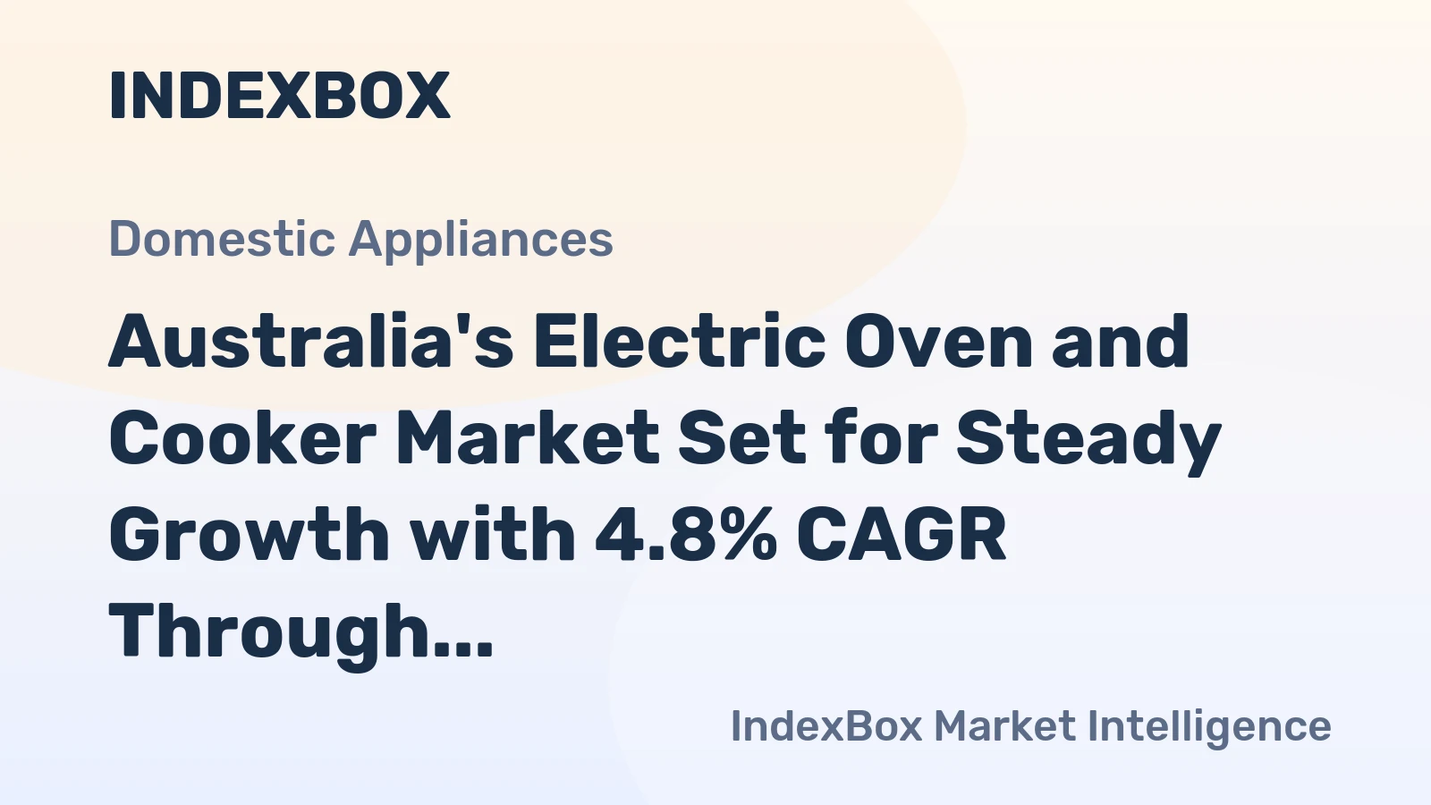 Australia's Electric Oven and Cooker Market Set for Steady Growth with 4.8% CAGR Through 2035