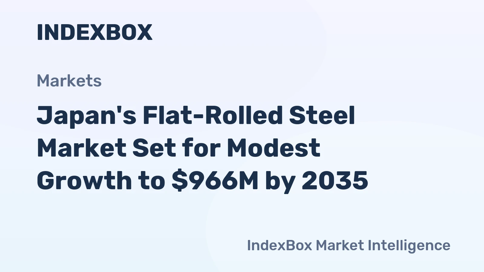Japan's Flat-Rolled Steel Market Set for Modest Growth to $966M by 2035