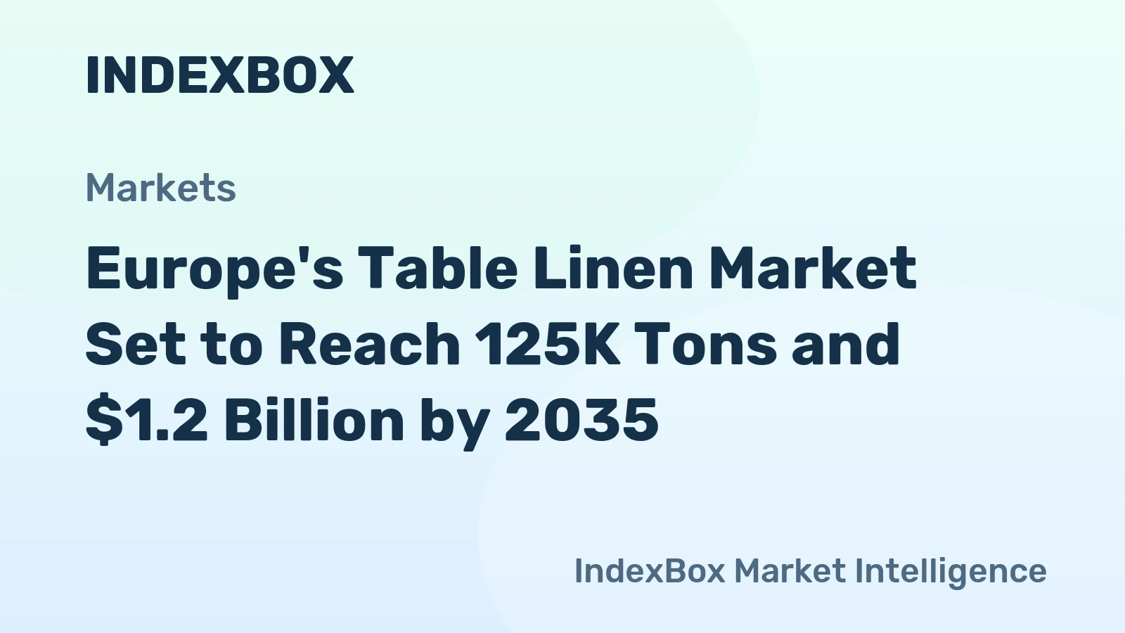 Europe's Table Linen Market Set to Reach 125K Tons and $1.2 Billion by 2035