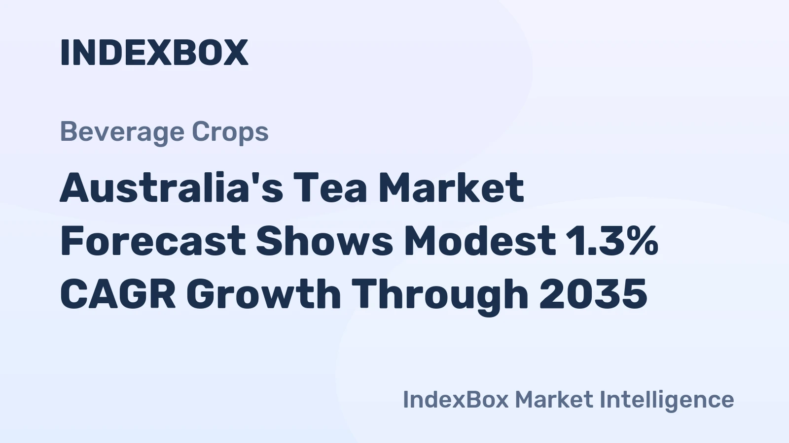 Australia's Tea Market Forecast Shows Modest 1.3% CAGR Growth Through 2035