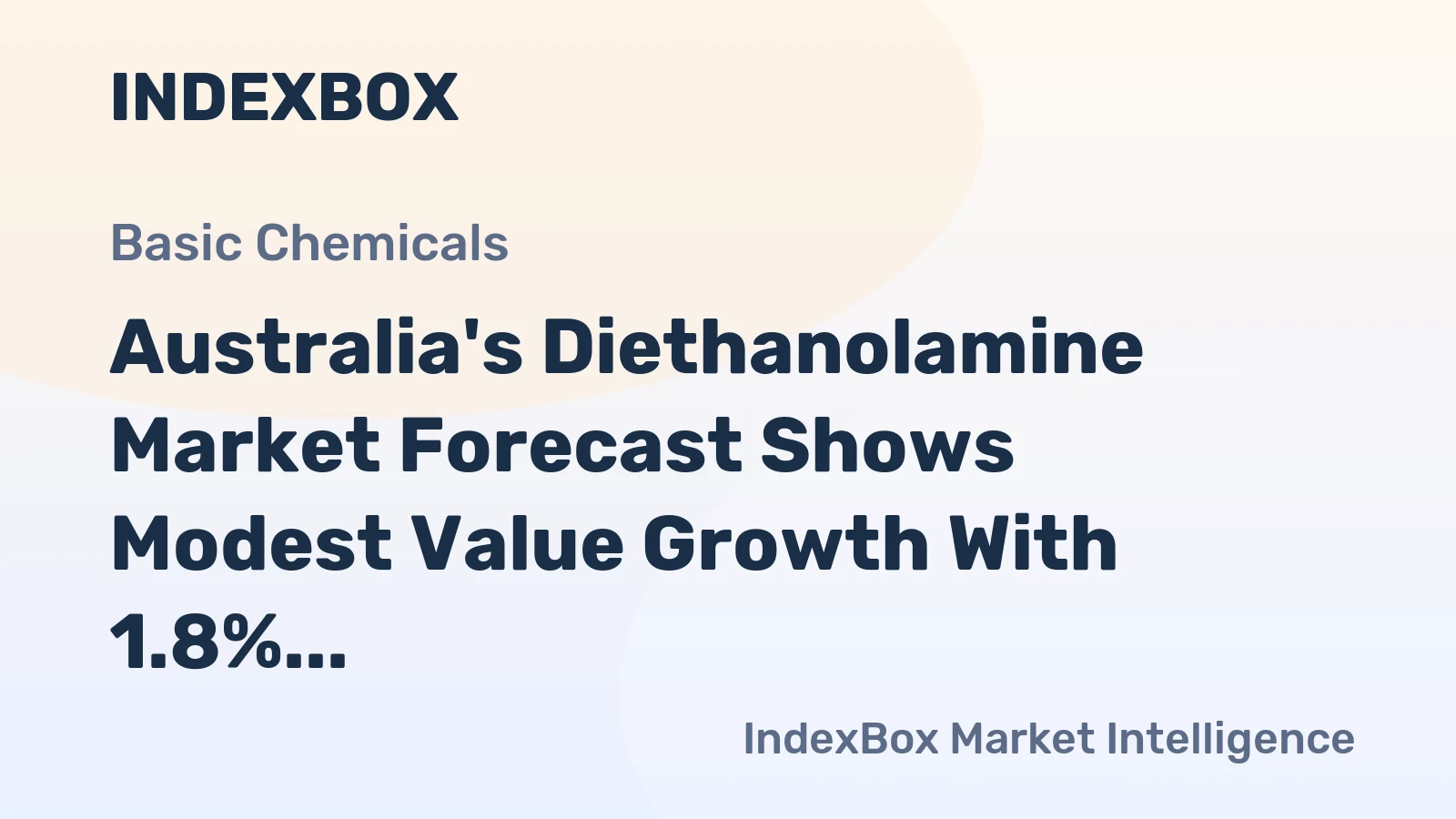 Australia's Diethanolamine Market Forecast Shows Modest Value Growth With 1.8% CAGR Through 2035