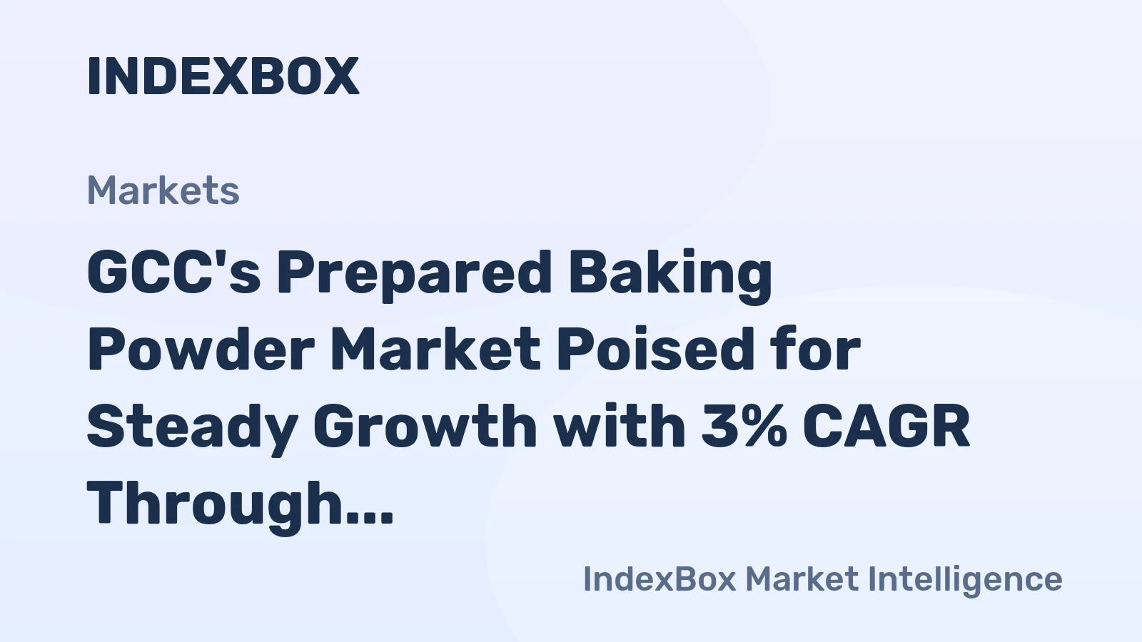 GCC's Prepared Baking Powder Market Poised for Steady Growth with 3% CAGR Through 2035