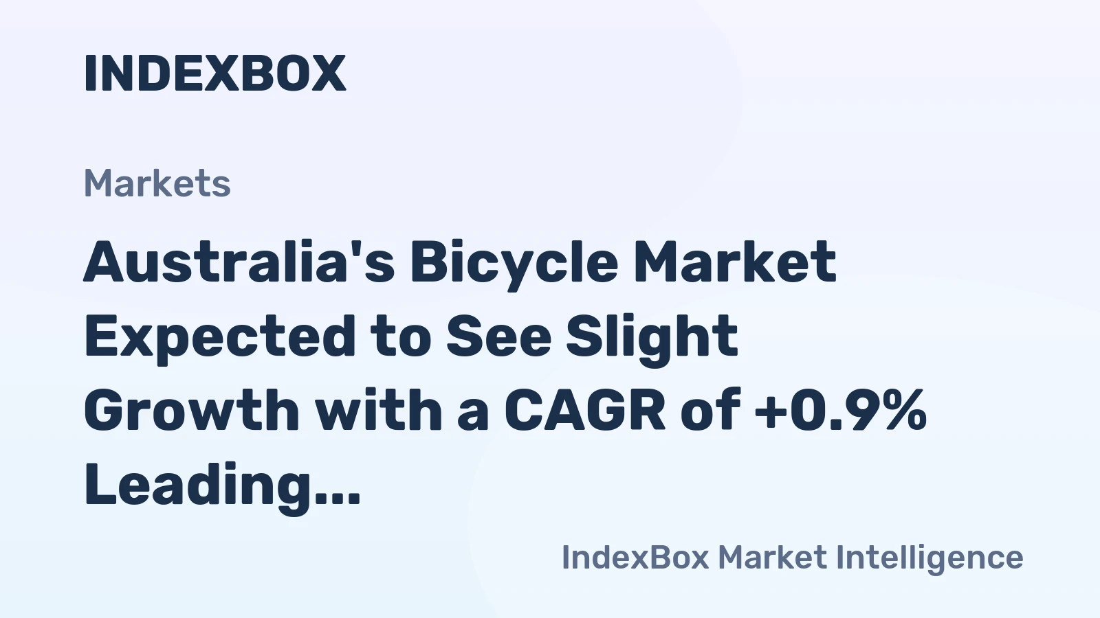 Australia's Bicycle Market Expected to See Slight Growth with a CAGR of +0.9% Leading to $166M Value by 2035