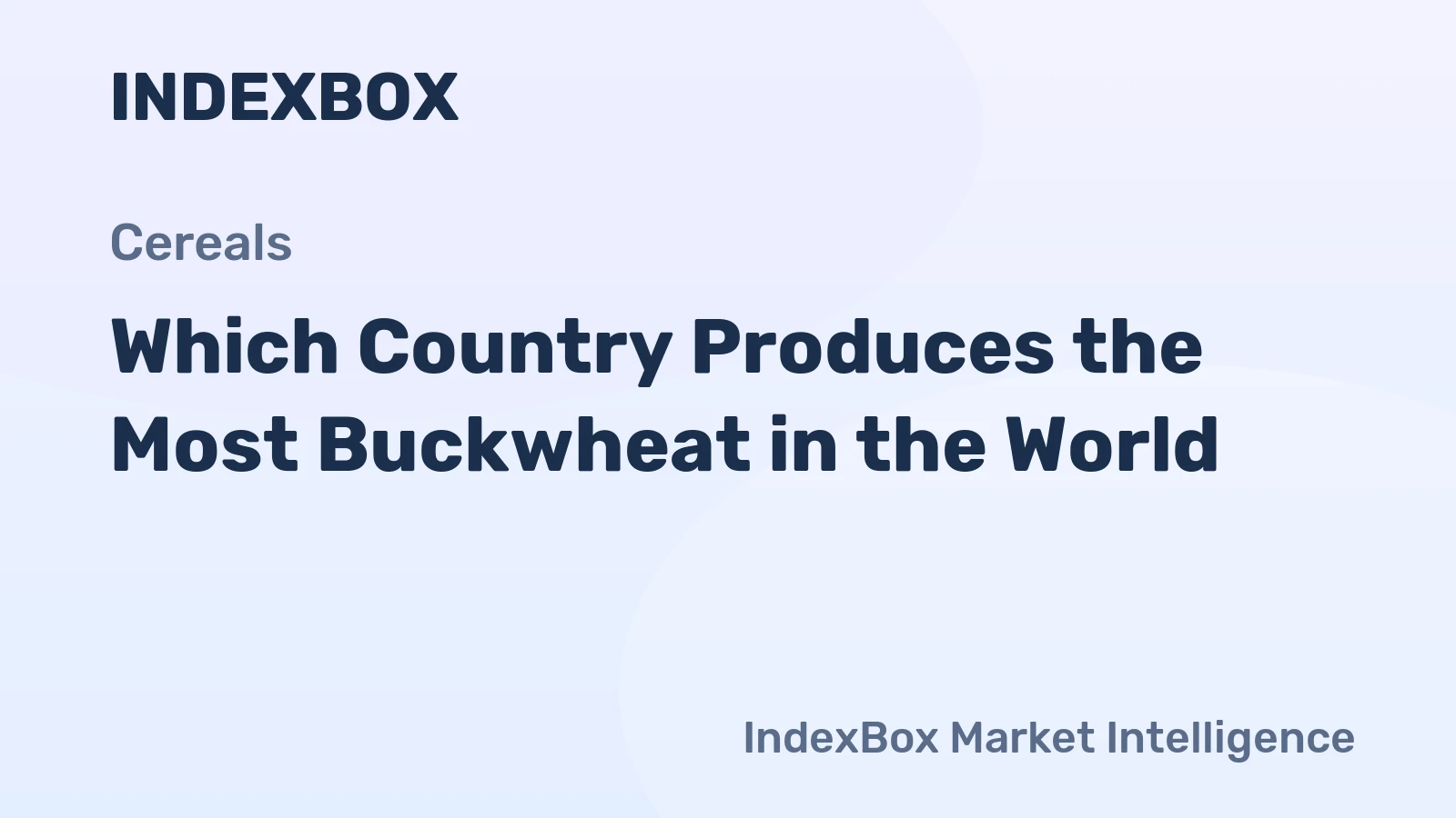 Which Country Produces the Most Buckwheat in the World?