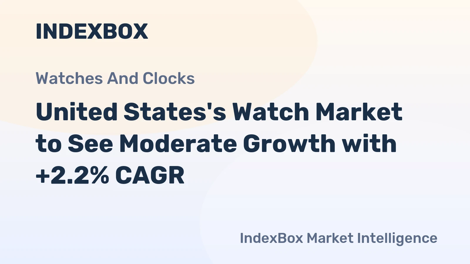 United States's Watch Market to See Moderate Growth with +2.2% CAGR