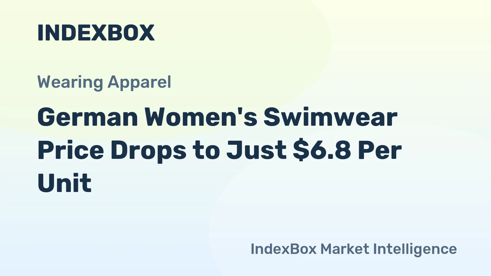 German Women's Swimwear Price Drops to Just $6.8 Per Unit