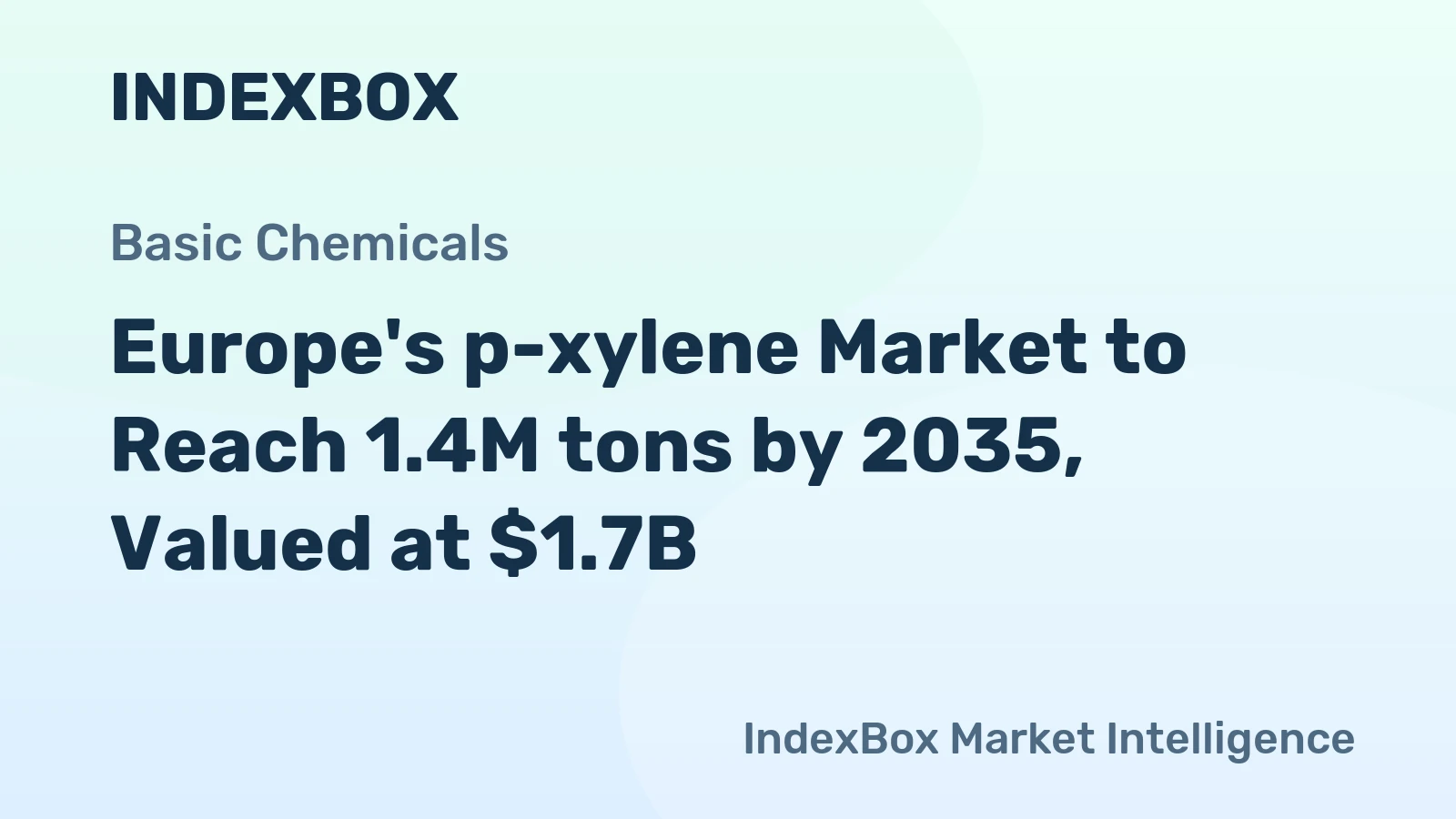 Europe's p-xylene Market to Reach 1.4M tons by 2035, Valued at $1.7B