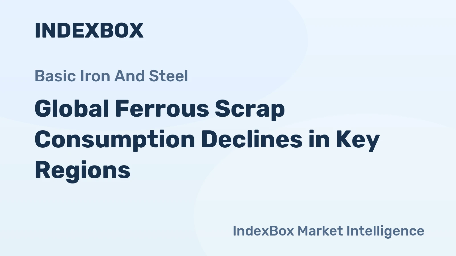 Global Ferrous Scrap Consumption Declines in Key Regions