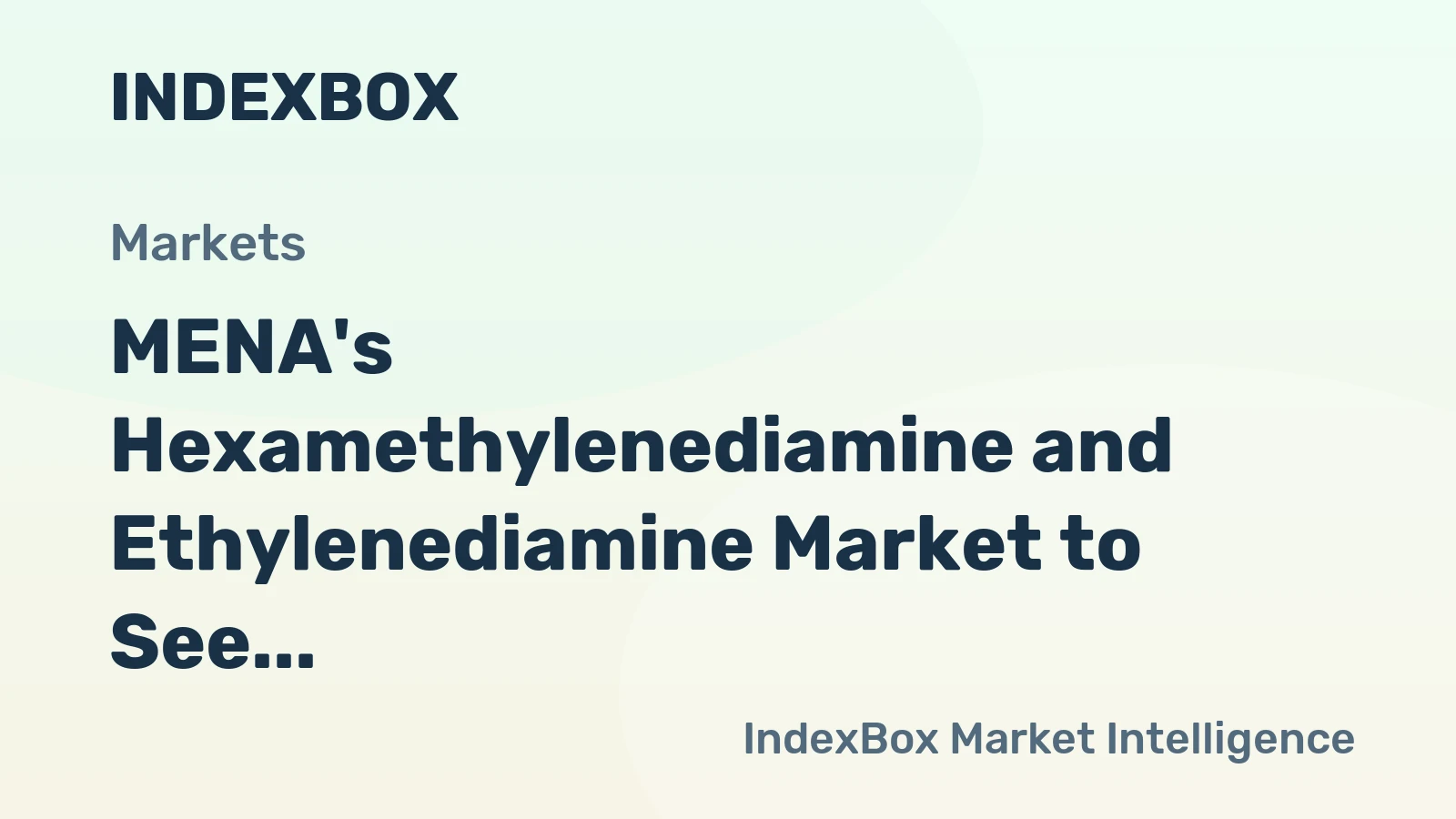 MENA's Hexamethylenediamine and Ethylenediamine Market to See Continued Growth at +1.2% CAGR through 2035