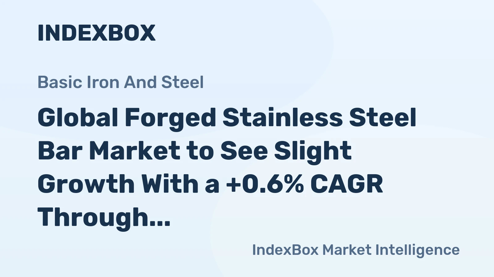 Global Forged Stainless Steel Bar Market to See Slight Growth With a +0.6% CAGR Through 2035