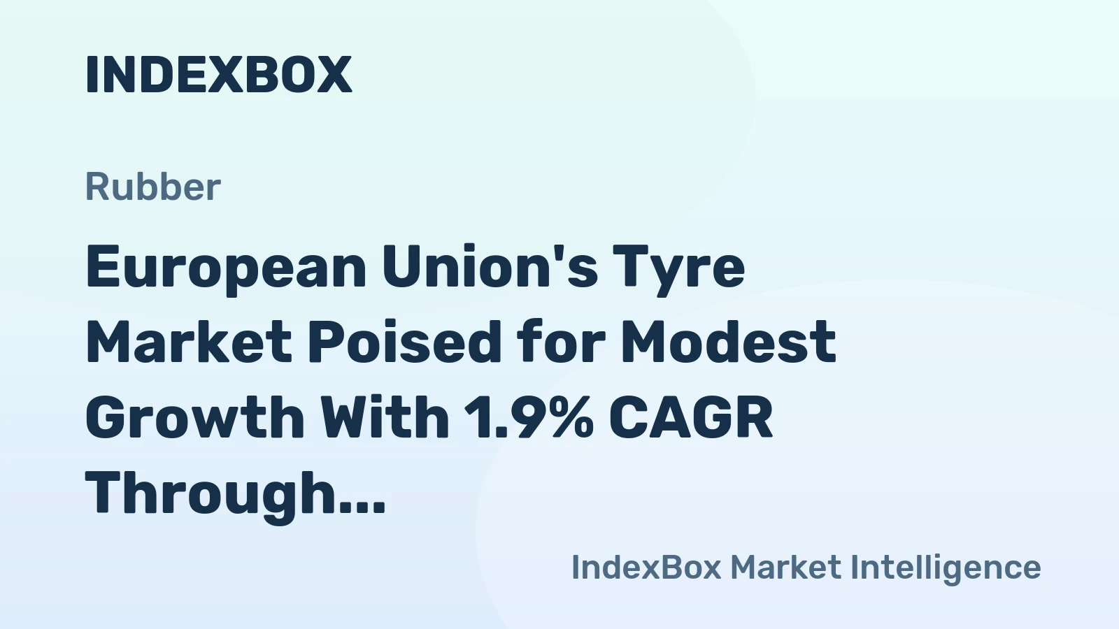 European Union's Tyre Market Poised for Modest Growth With 1.9% CAGR Through 2035