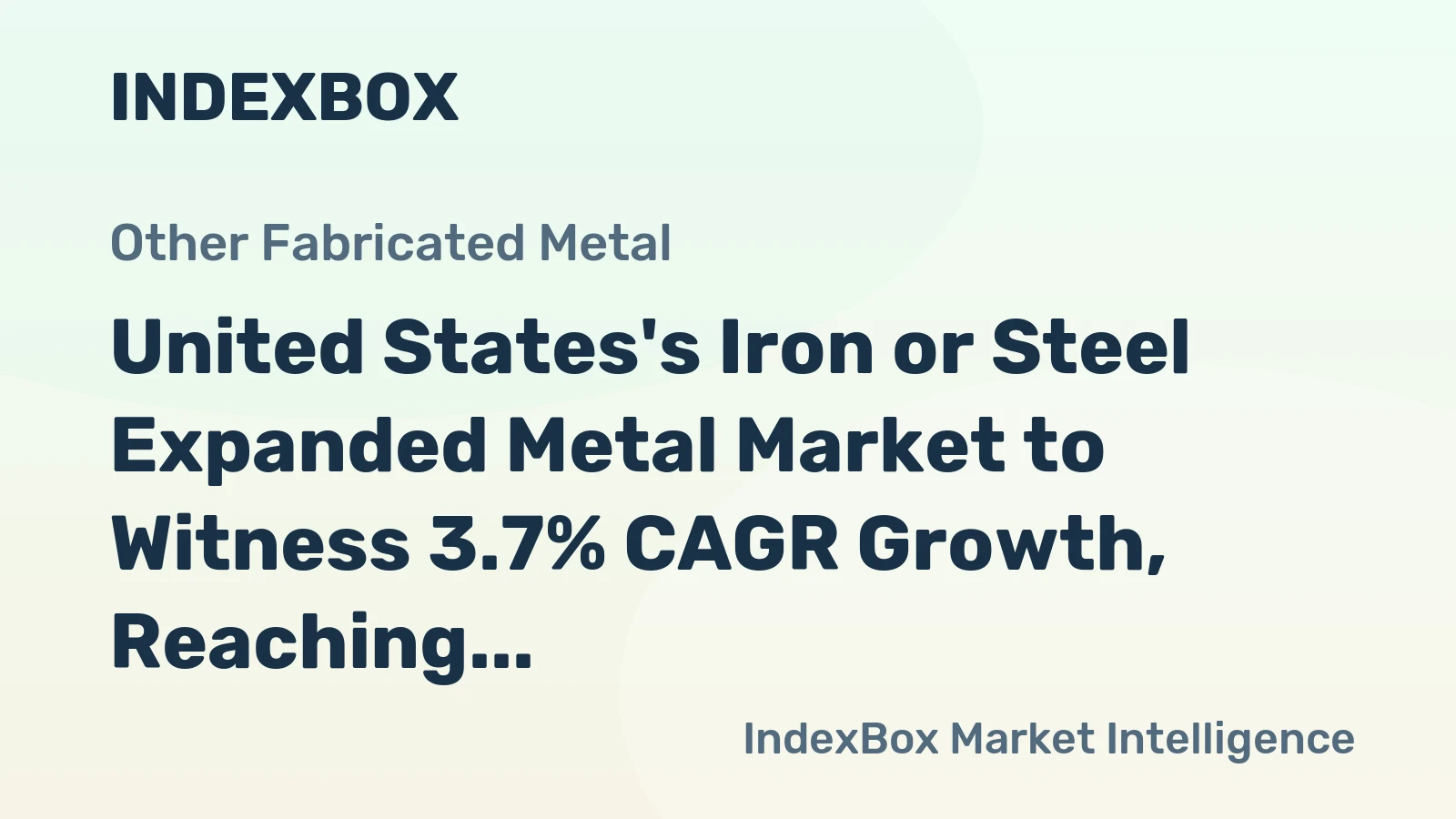 United States's Iron or Steel Expanded Metal Market to Witness 3.7% CAGR Growth, Reaching $541M by 2035