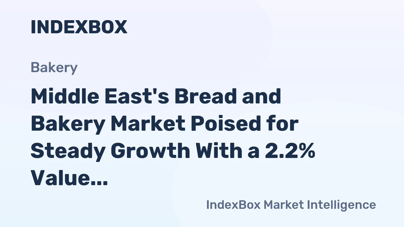 Middle East's Bread and Bakery Market Poised for Steady Growth With a 2.2% Value CAGR Through 2035