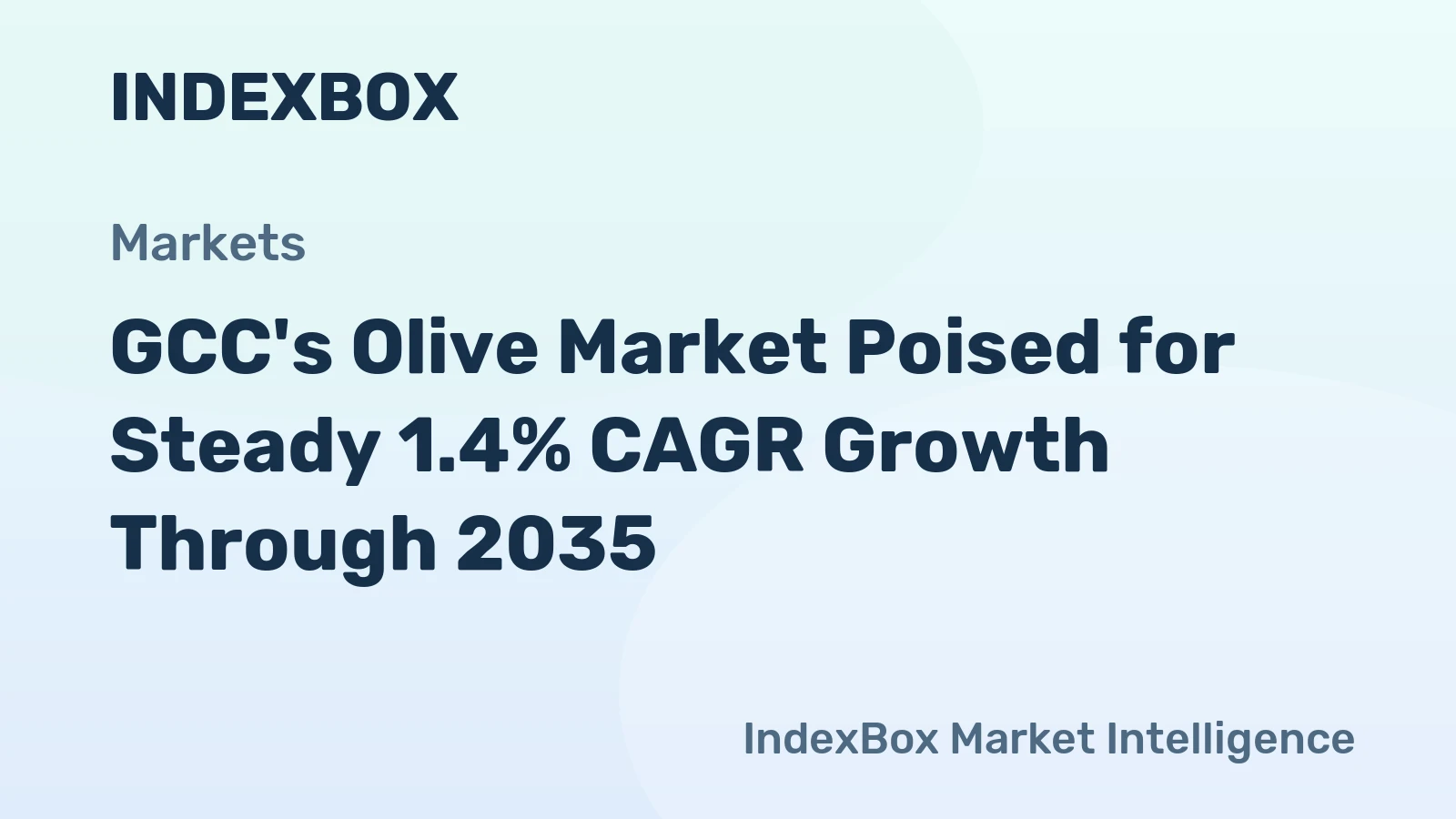 GCC's Olive Market Poised for Steady 1.4% CAGR Growth Through 2035