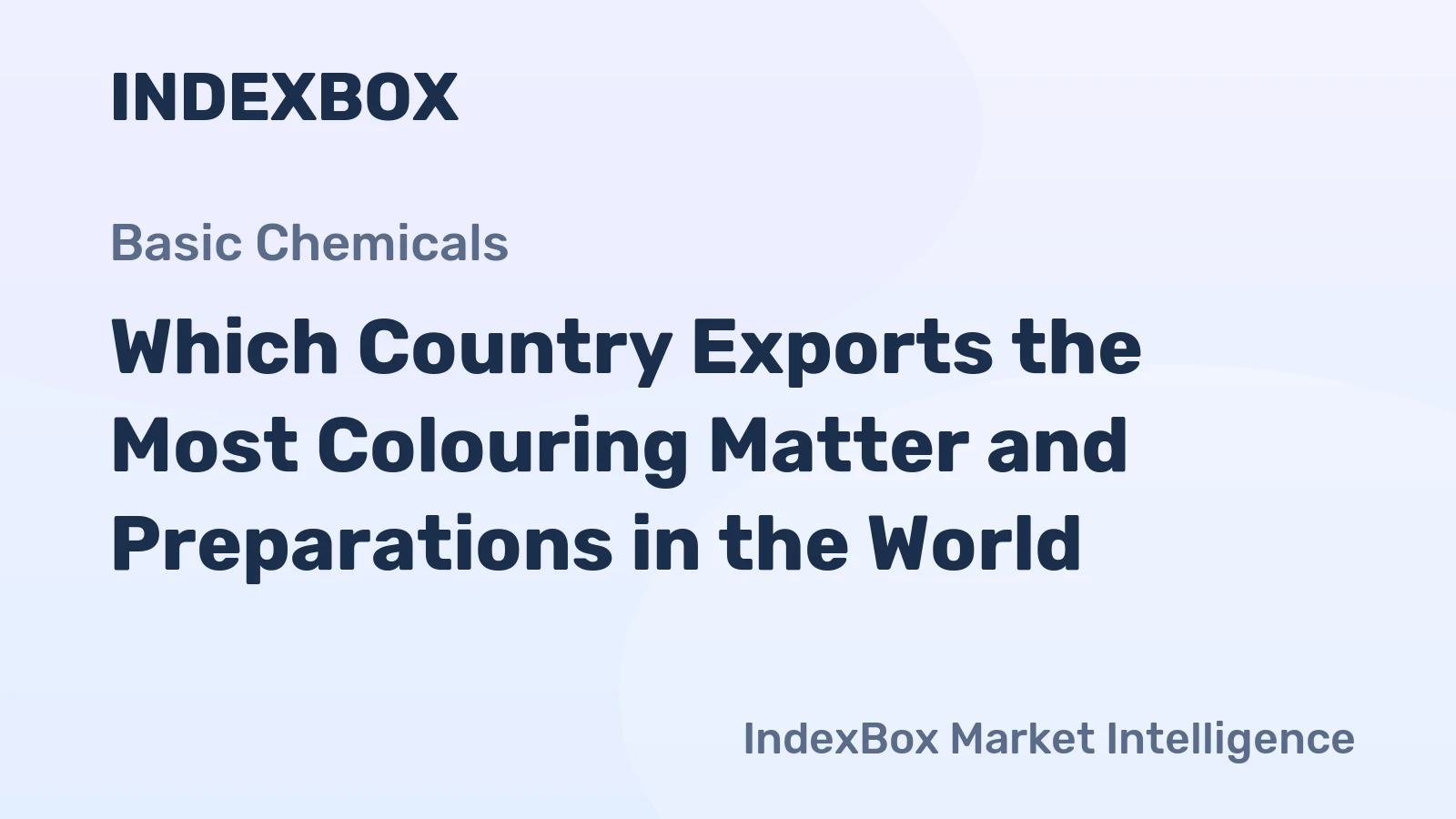 Which Country Exports the Most Colouring Matter and Preparations in the World?