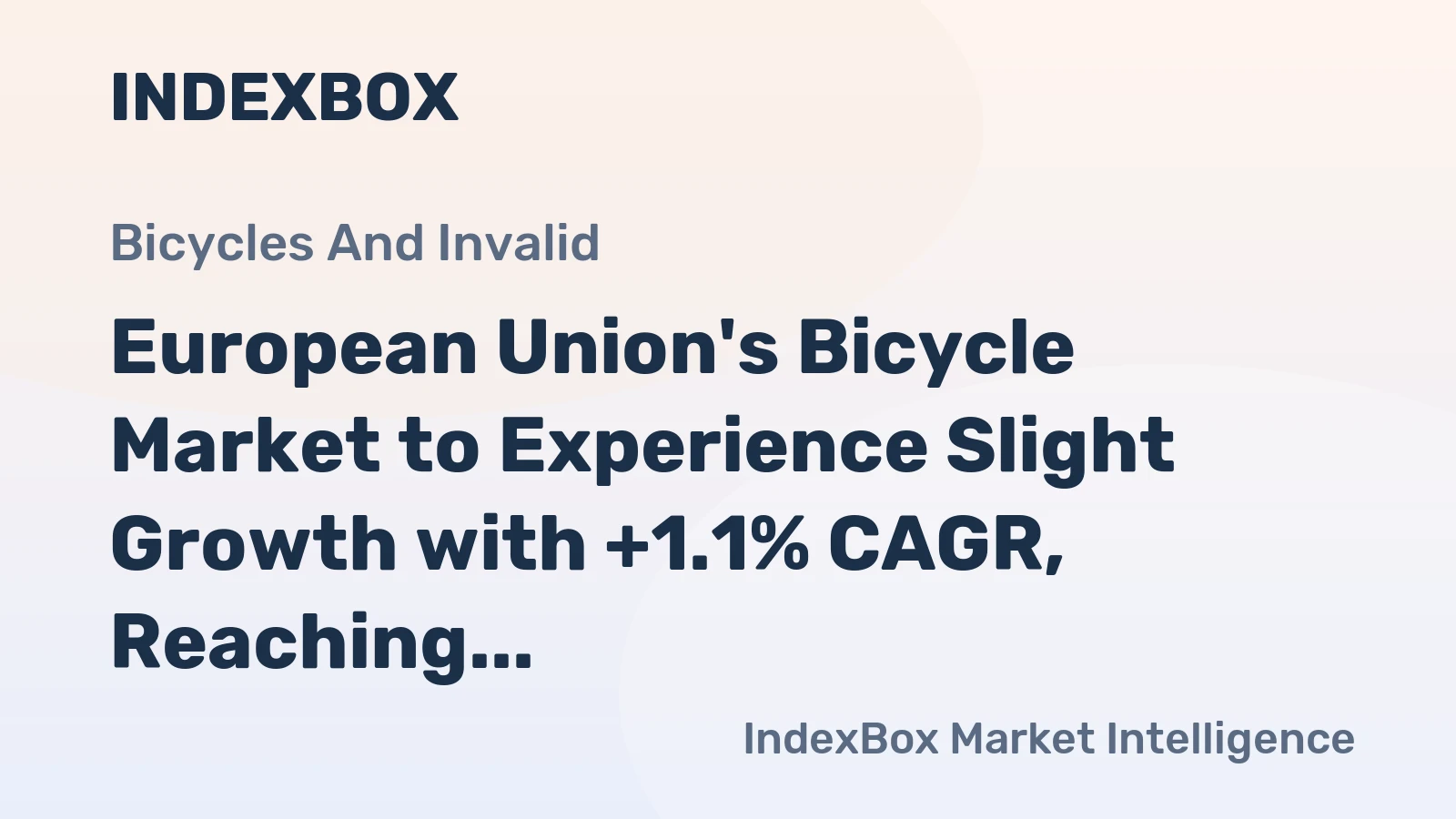 European Union's Bicycle Market to Experience Slight Growth with +1.1% CAGR, Reaching $7.5B by 2035