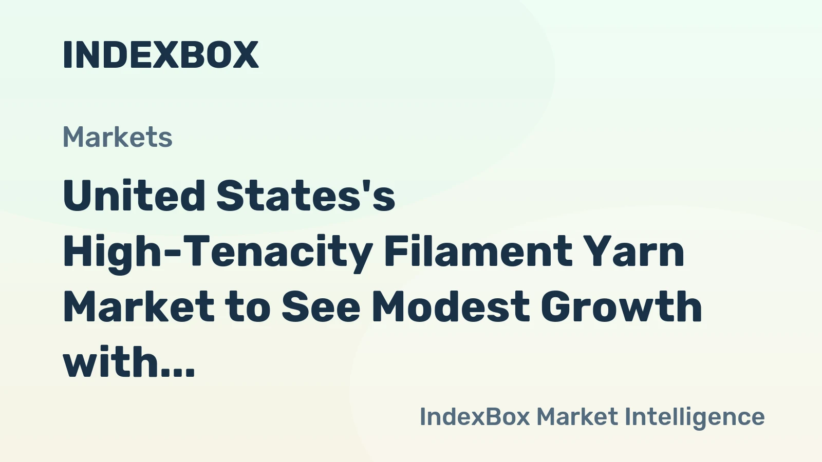 United States's High-Tenacity Filament Yarn Market to See Modest Growth with +0.3% CAGR